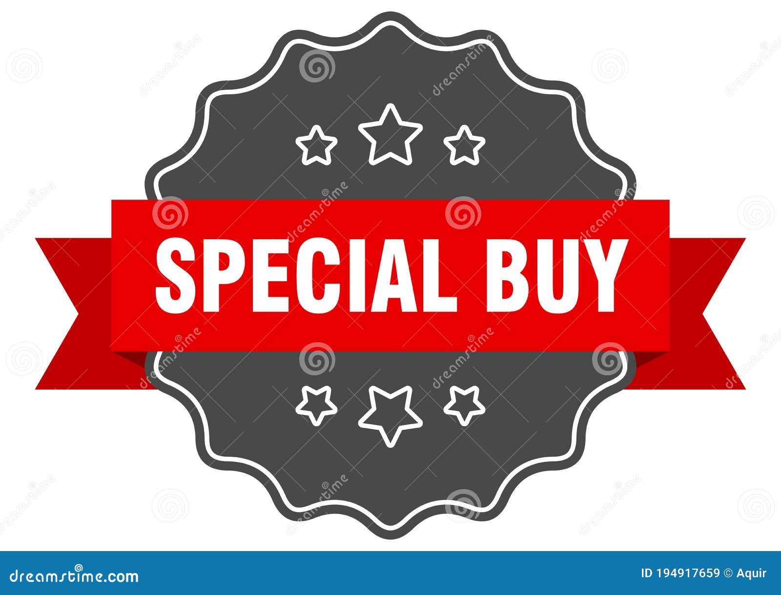 Special buy label stock vector. Illustration of ribbon - 194917659
