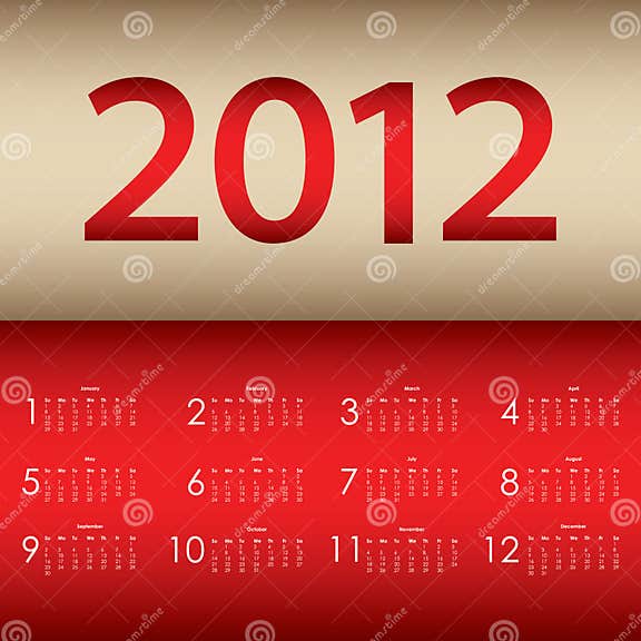 Special calendar 2012 stock vector. Illustration of element - 22116531