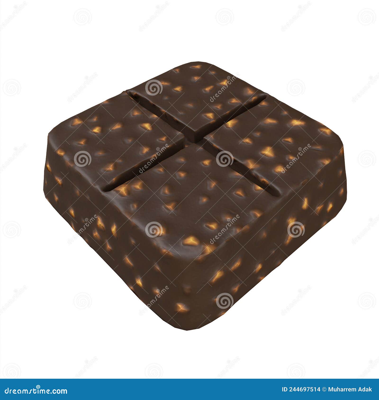 Special Chocolate Isolated on White Object Stock Illustration ...