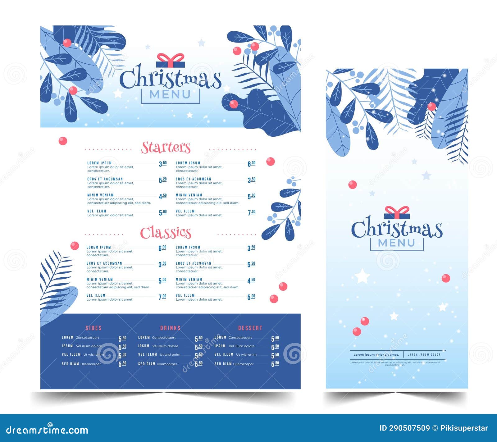 Special Christmas Festive Menu Design Template Stock Vector ...