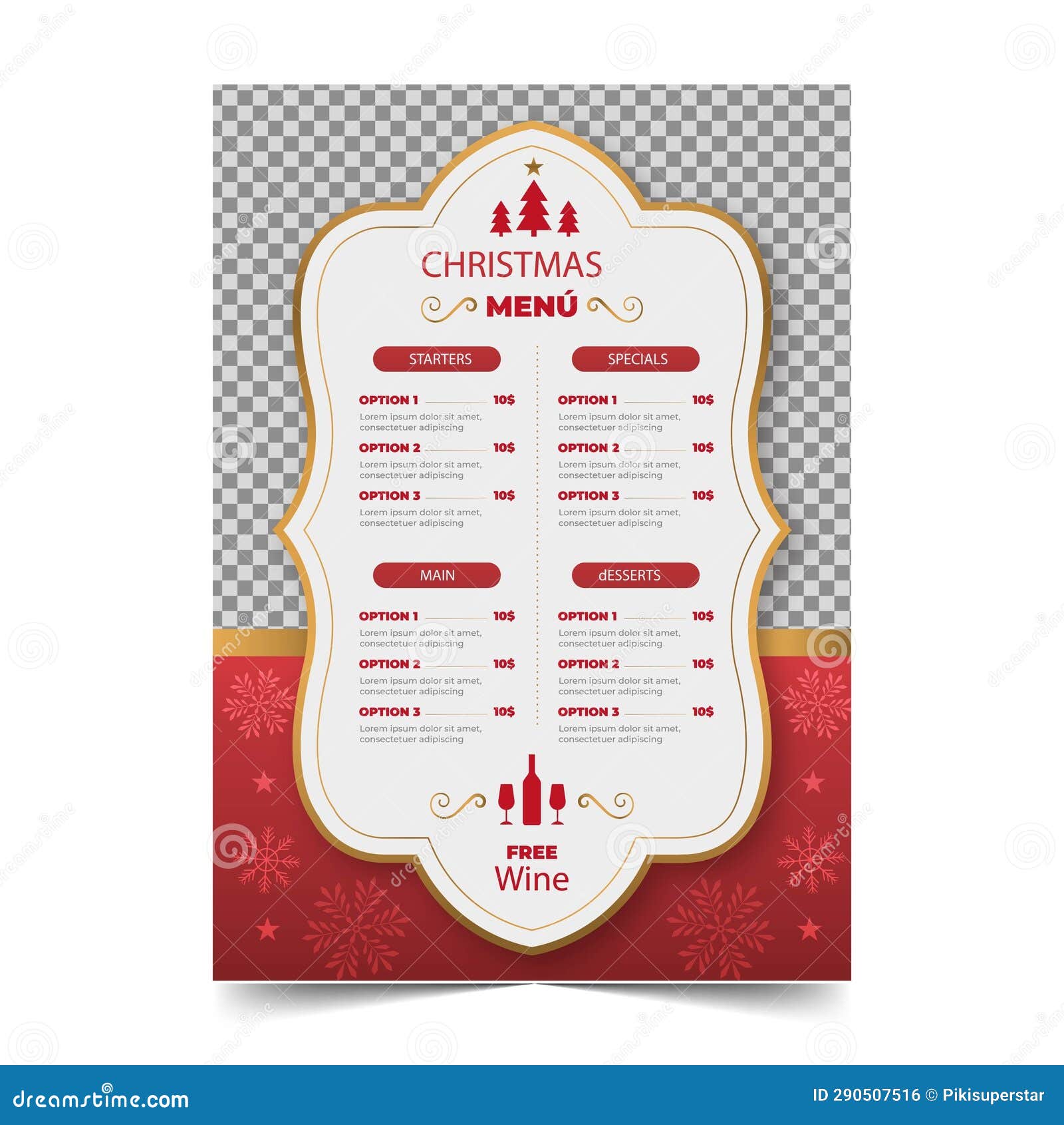 Special Christmas Festive Menu Design Template Stock Vector ...