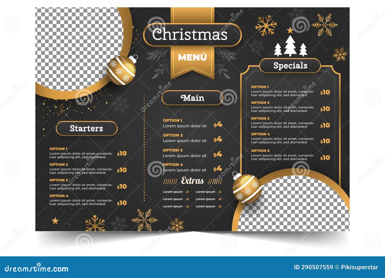 Special Christmas Festive Menu Design Template Stock Vector ...