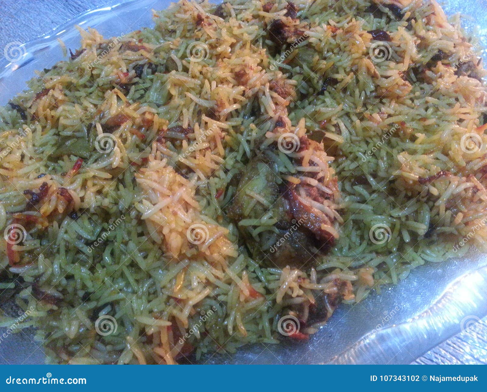 Special Cooked Rice Dish with Beef Stock Photo - Image of natural ...