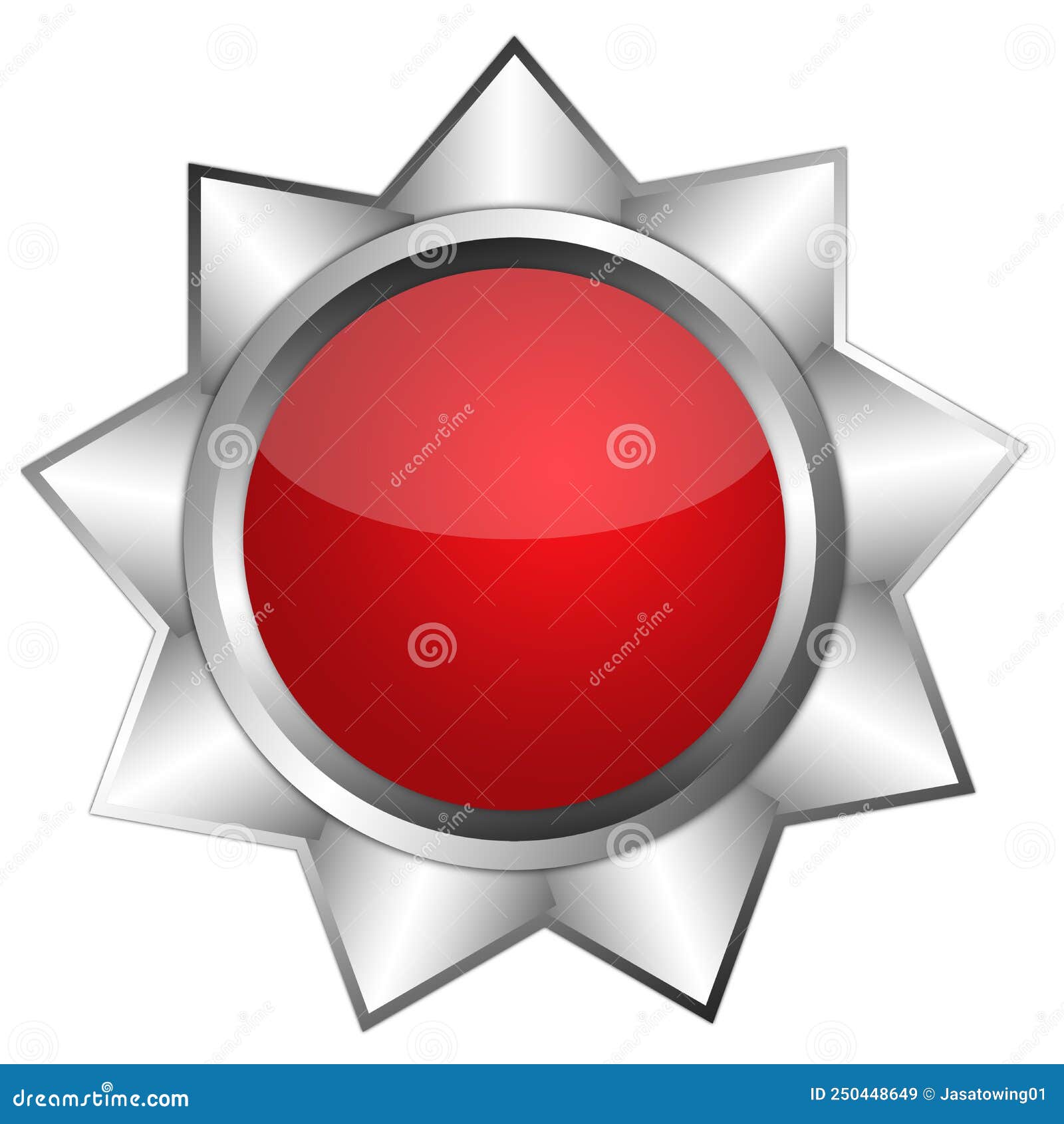 Special 3D Empty Emblem Template. Stock Illustration - Illustration of ...
