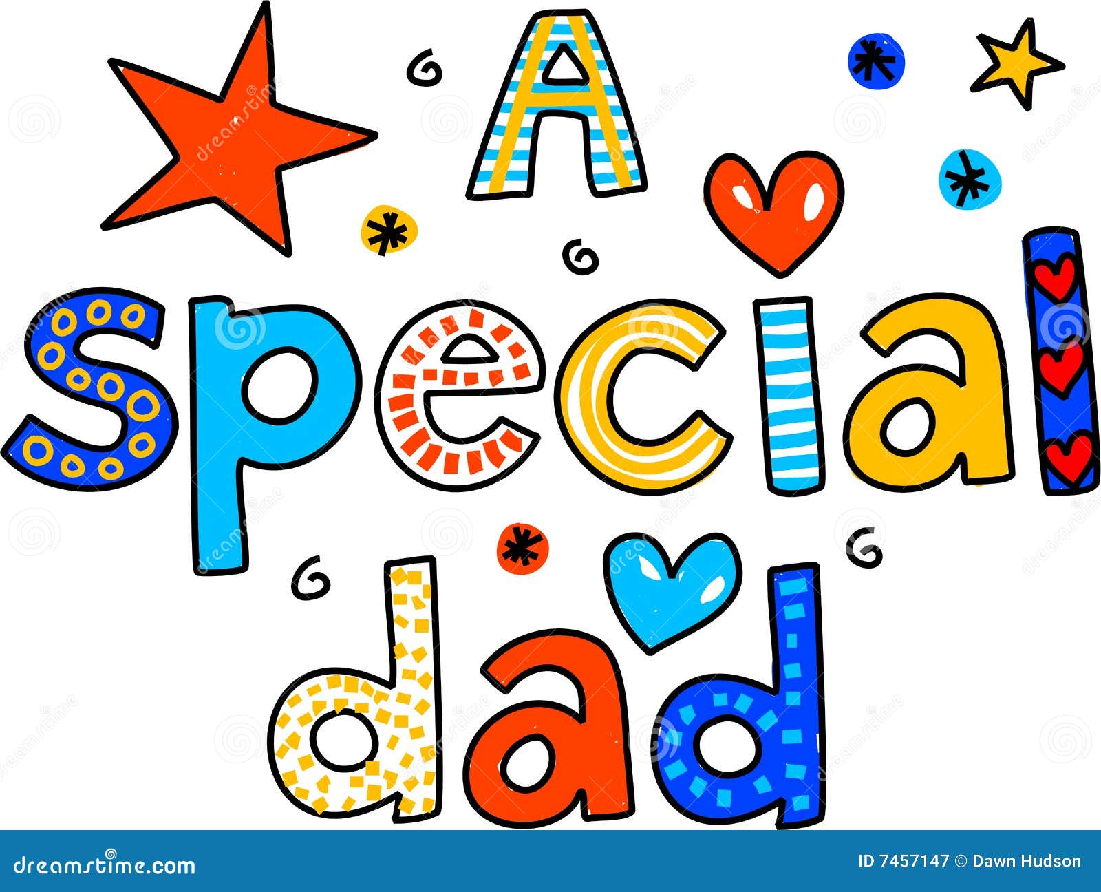 A special dad stock illustration. Illustration of clip - 7457147