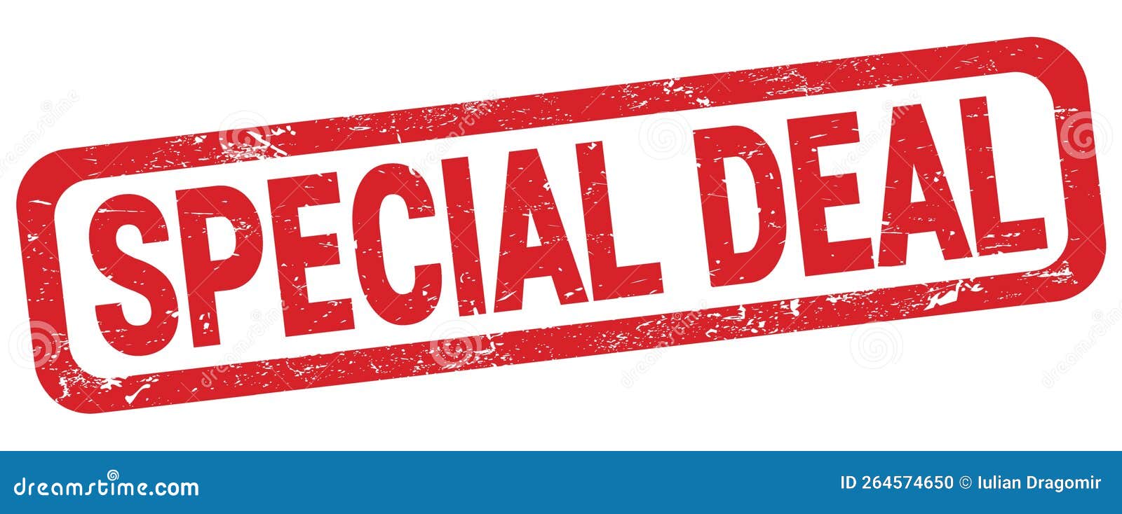 SPECIAL DEAL Text Written on Red Rectangle Stamp Stock Illustration ...