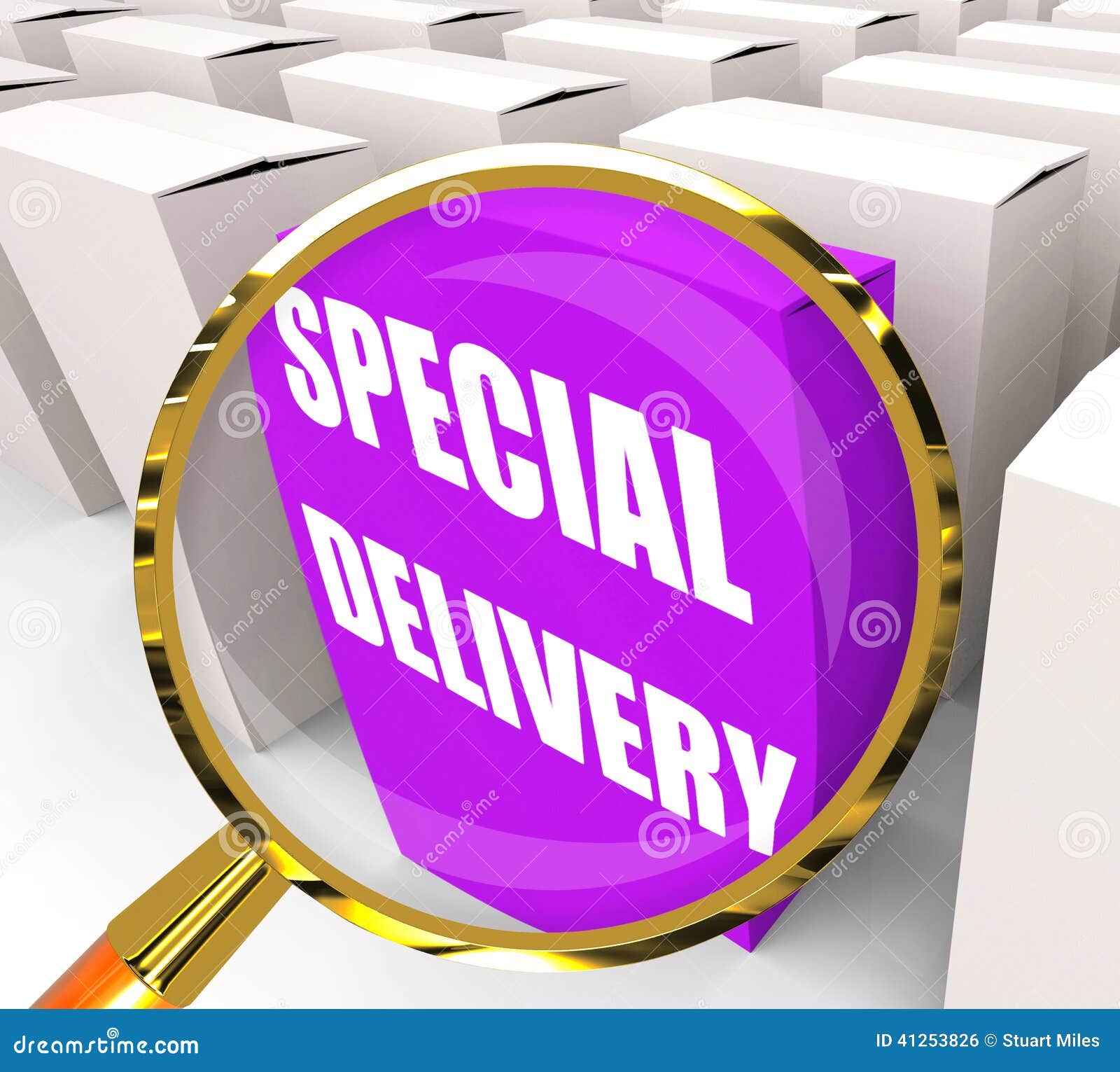 Special Delivery Packet Shows Secure and Important Shipping Stock ...