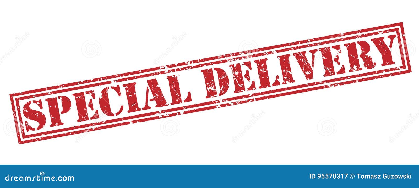 Special delivery stamp stock illustration. Illustration of delivery ...