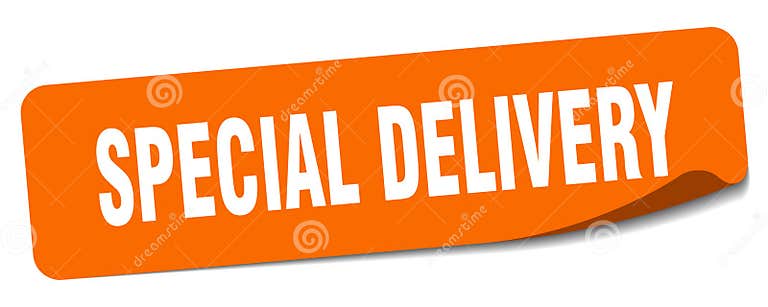 Special Delivery Sticker. Special Delivery Label Stock Vector ...