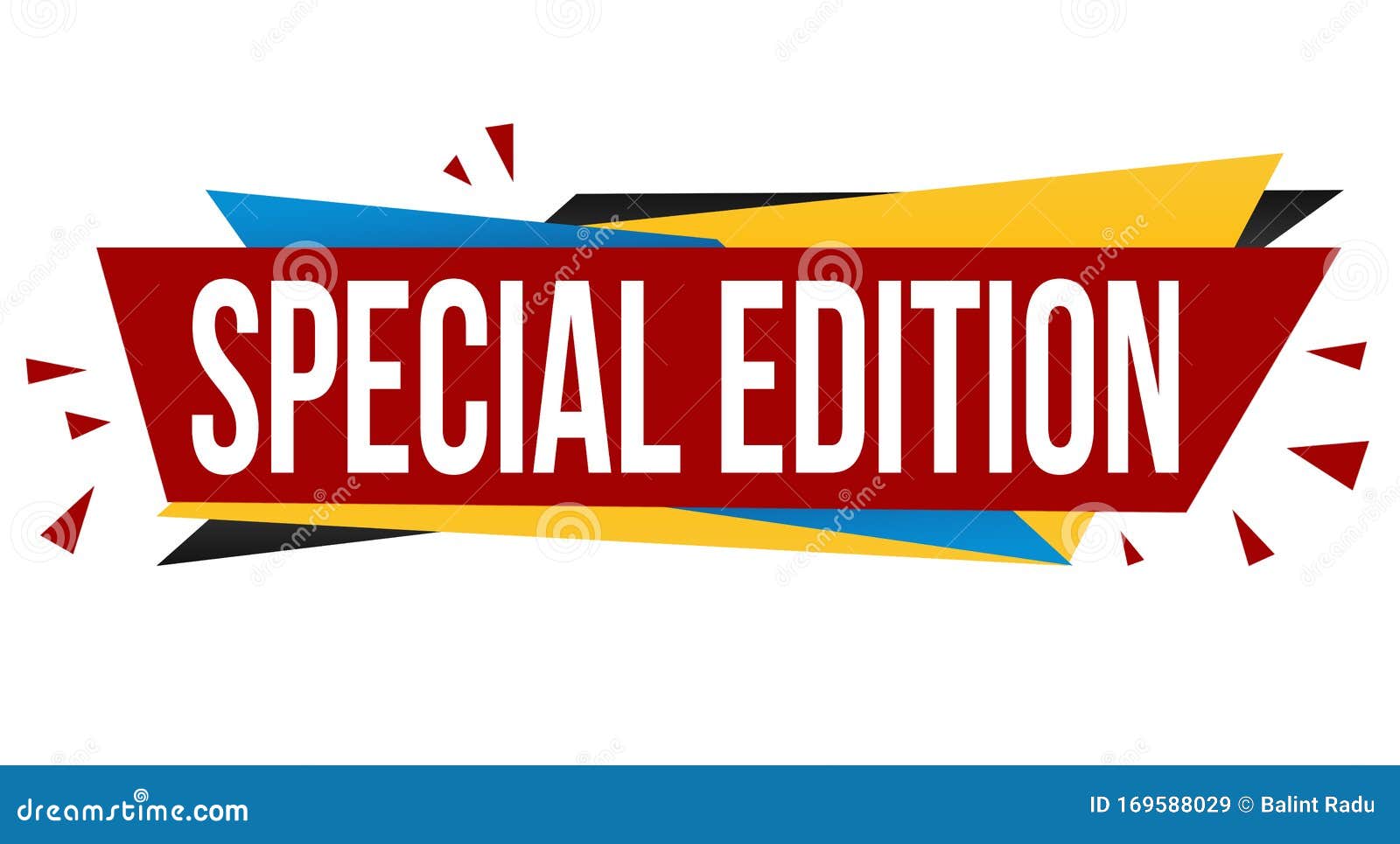 Special Edition Limited Product Stamp Collection Icon Template Red Gold ...