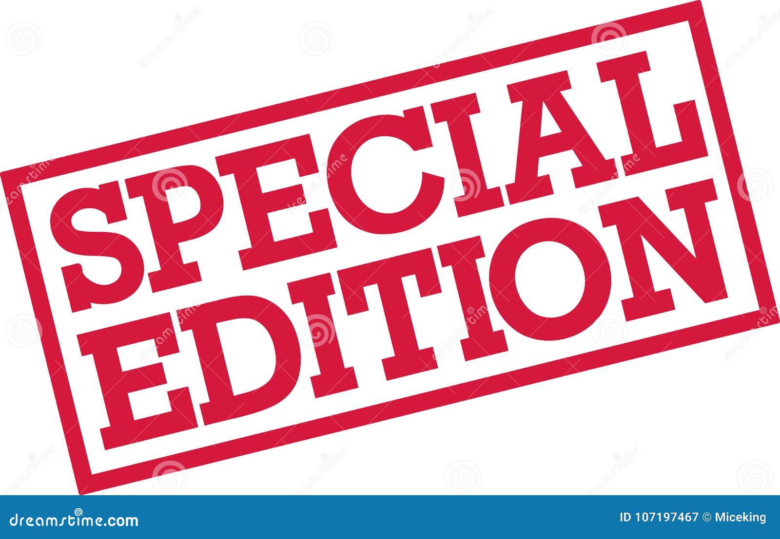Special edition stamp stock vector. Illustration of text - 107197467