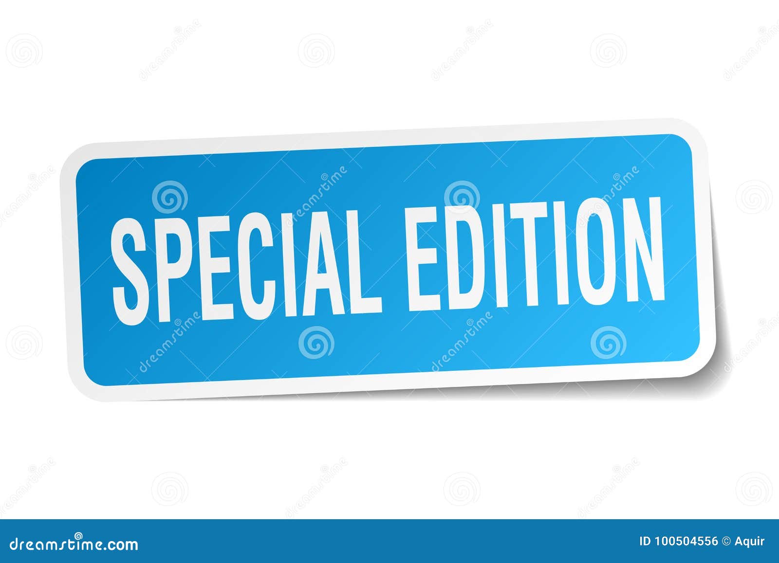 Special edition sticker stock vector. Illustration of blue - 100504556