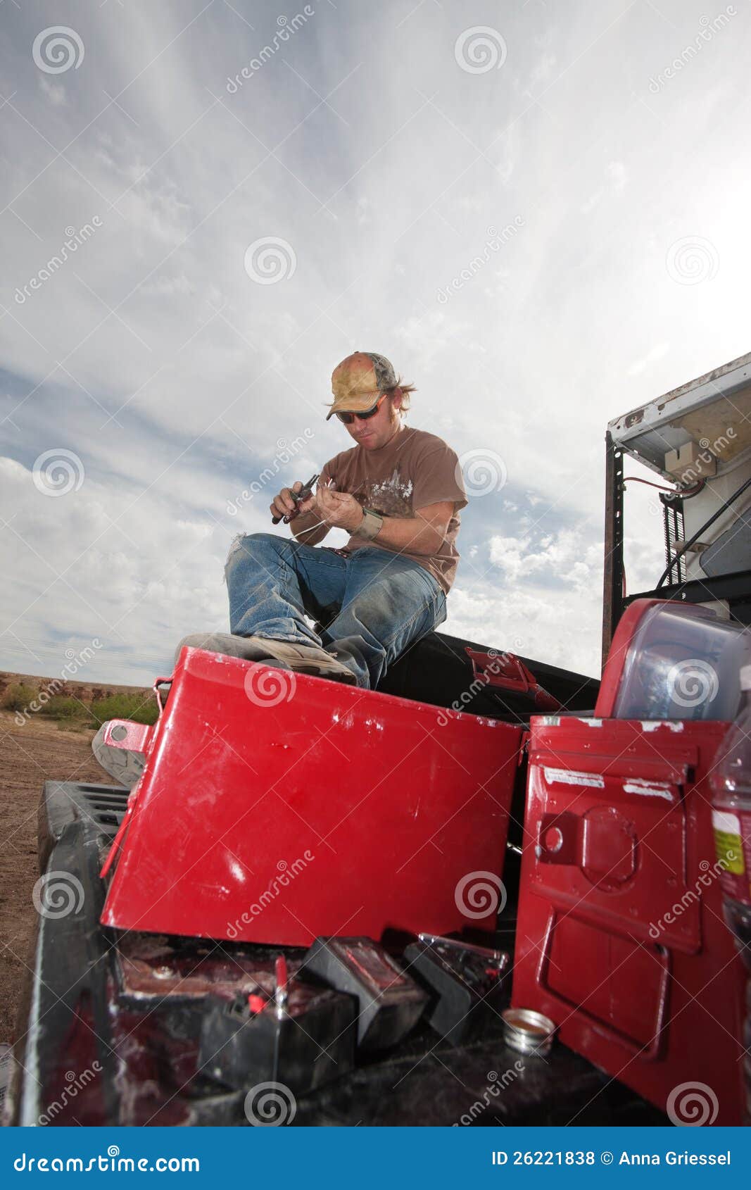 Special Effects Crew Member Preparing Explosives Stock Photo - Image of ...