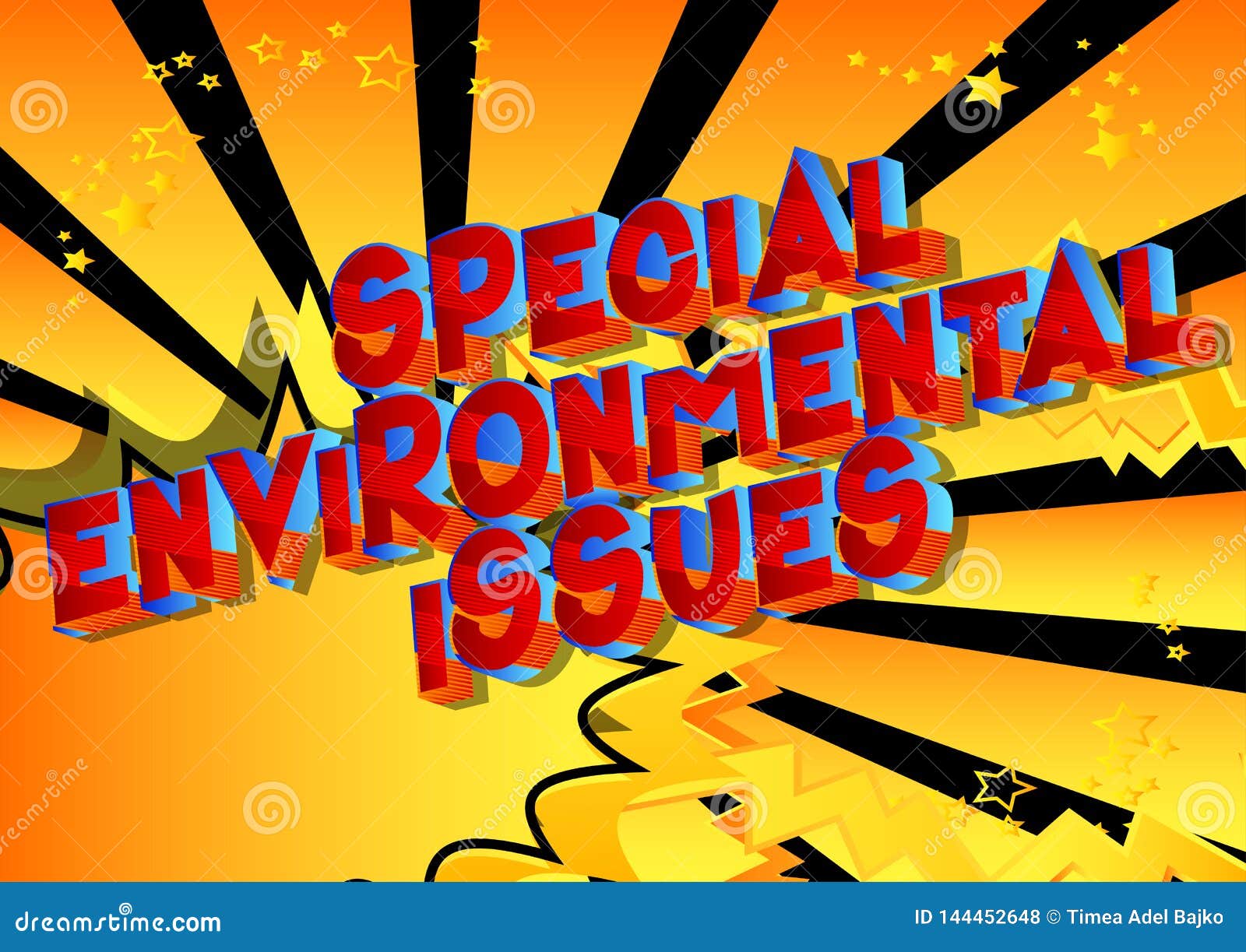 Special Environmental Issues - Comic Book Style Words. Stock Vector ...