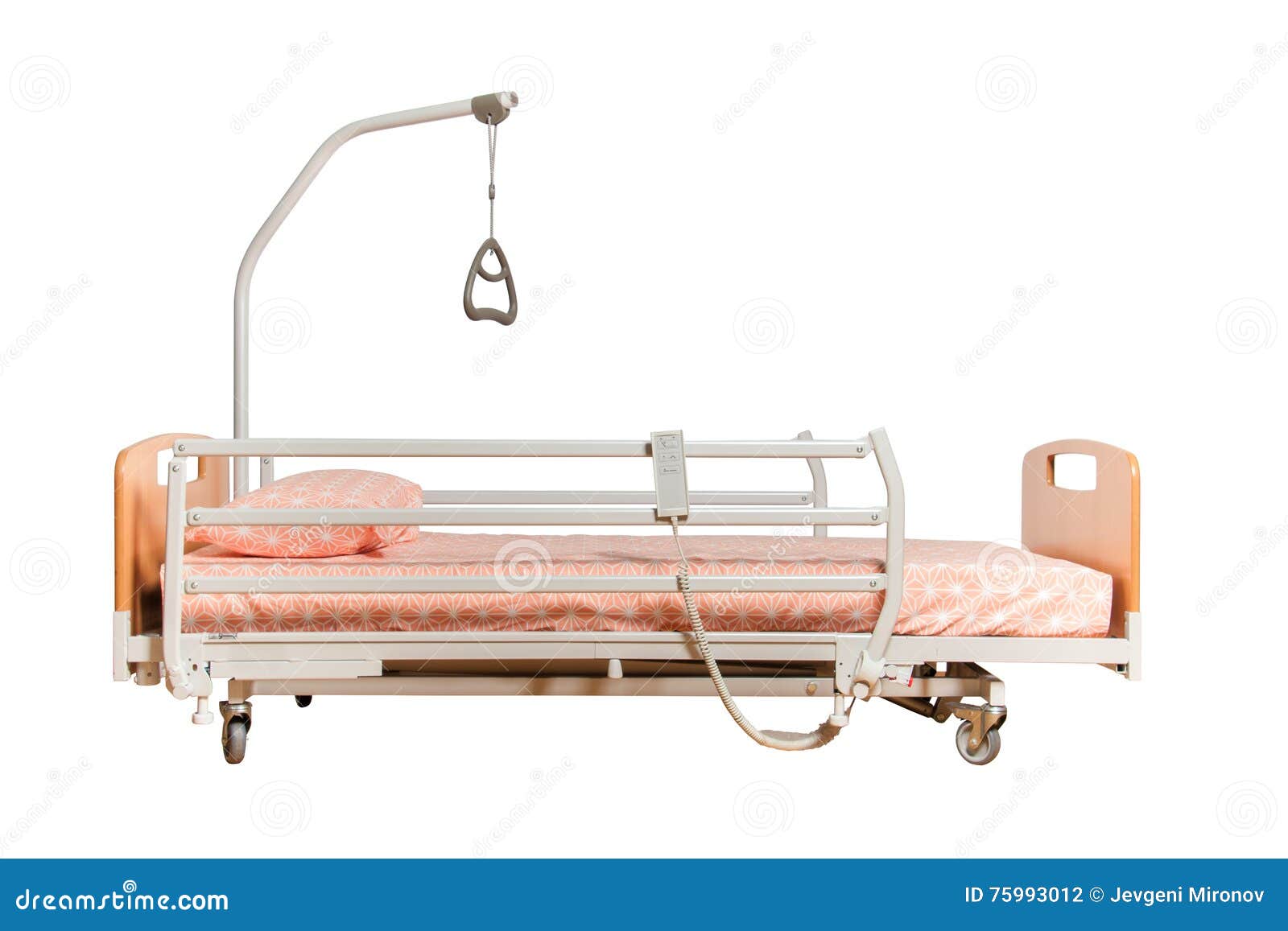 Special Equiped Medical Bed for Disposable People Isolated Bed Stock ...