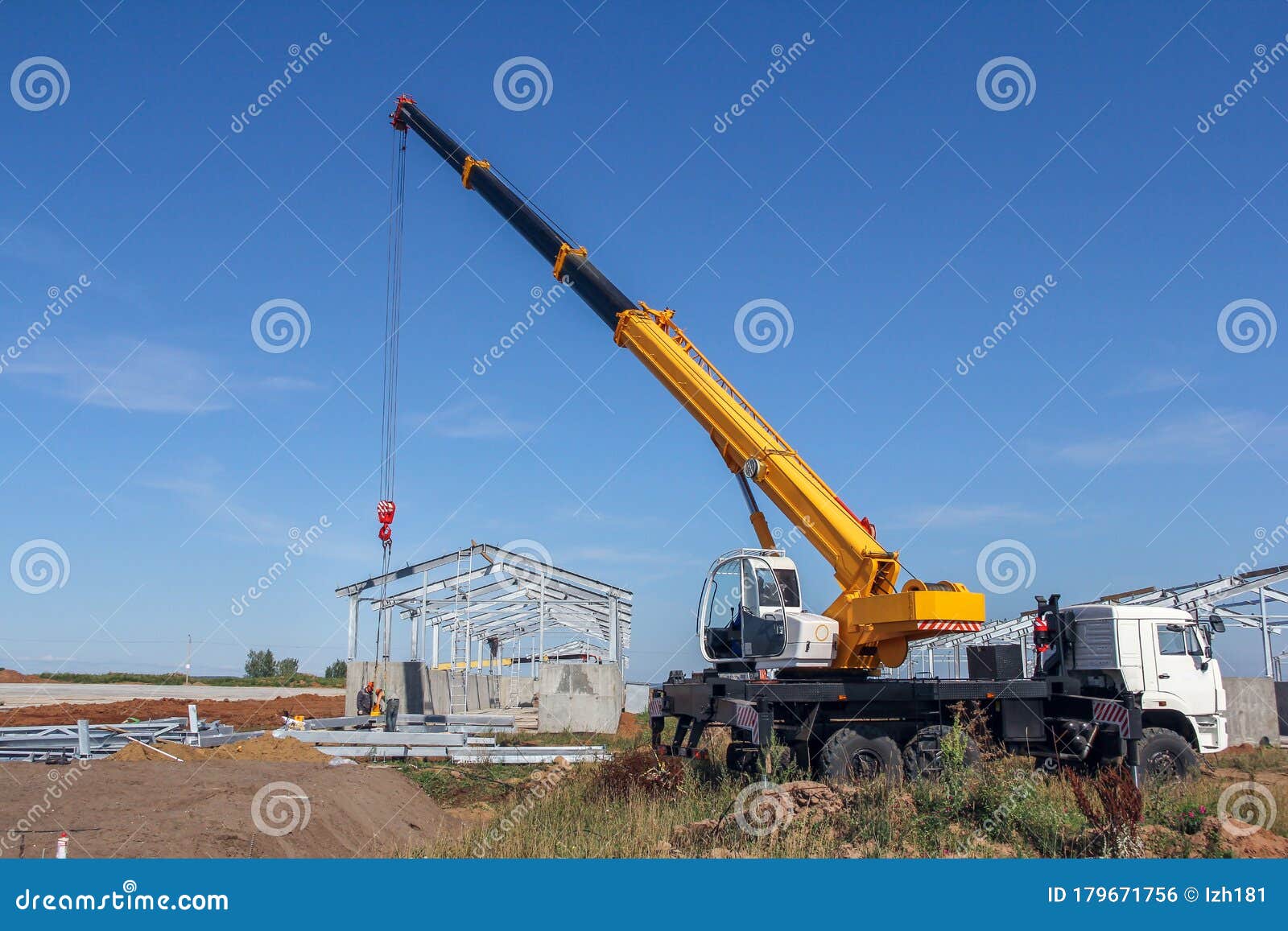 Special Equipment at a Construction Site. Heavy Machinery Stock Photo ...