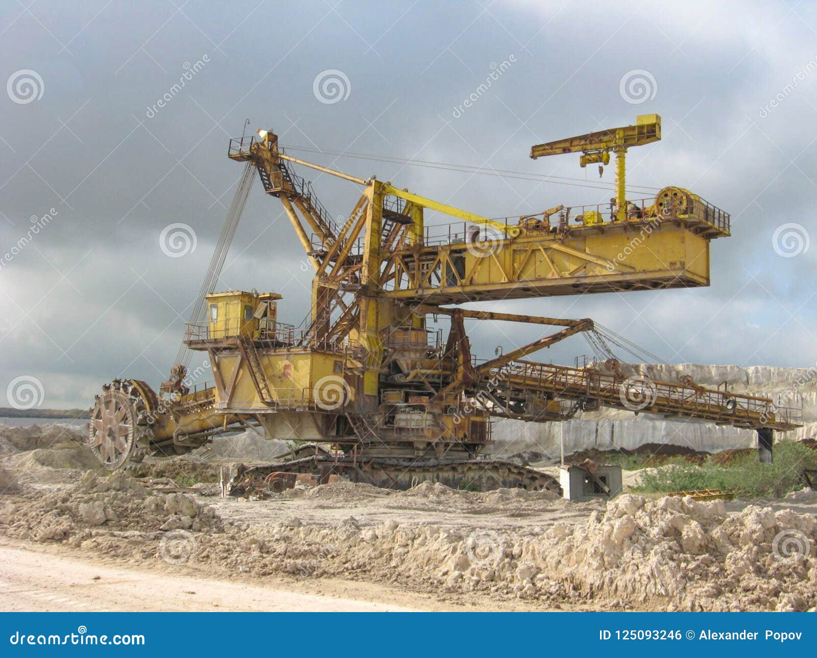 Special Excavator for a Quarry. Stock Photo - Image of project, dump ...
