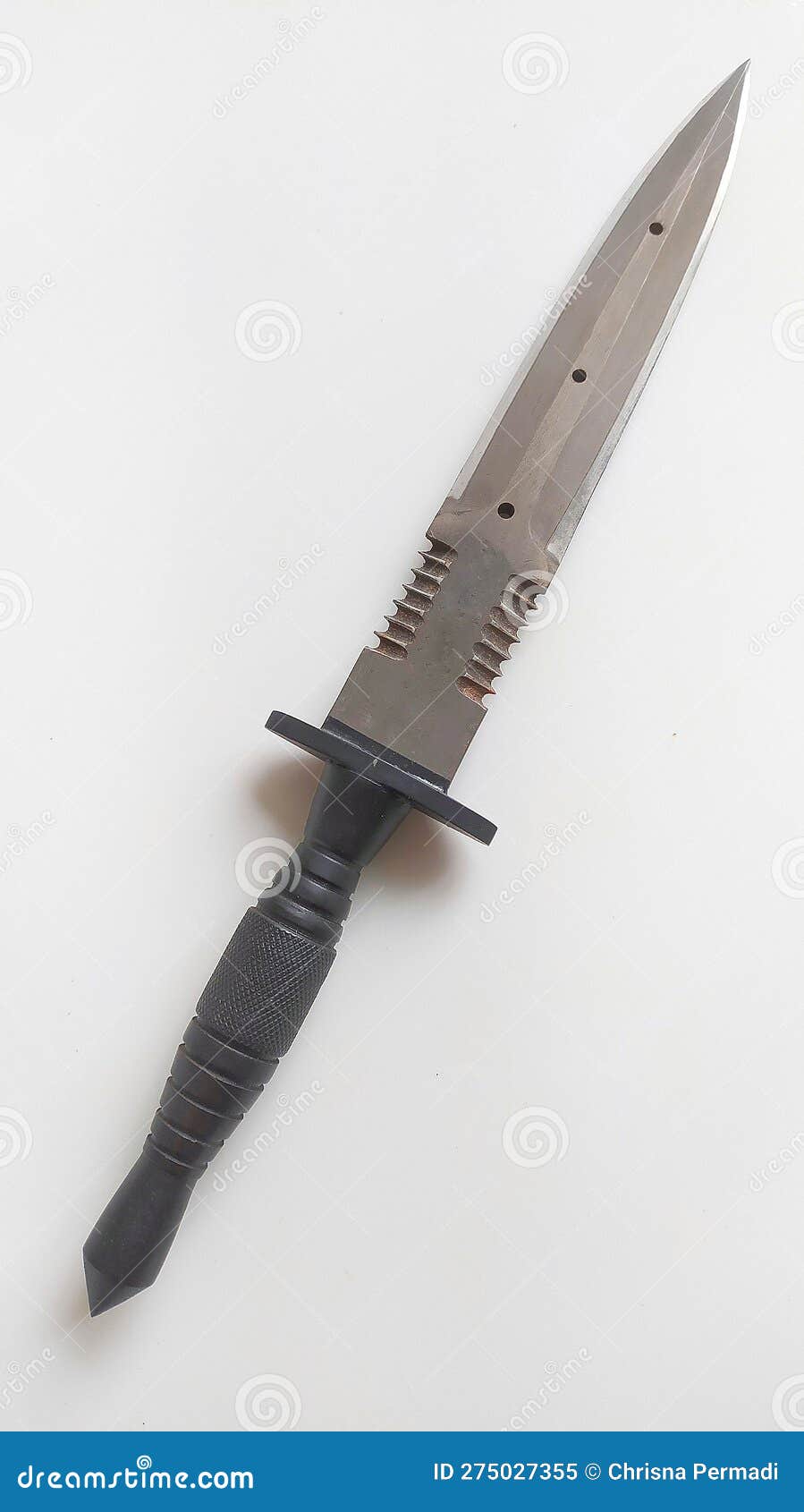 Special Forces Commando Knife on White Background Stock Image - Image ...