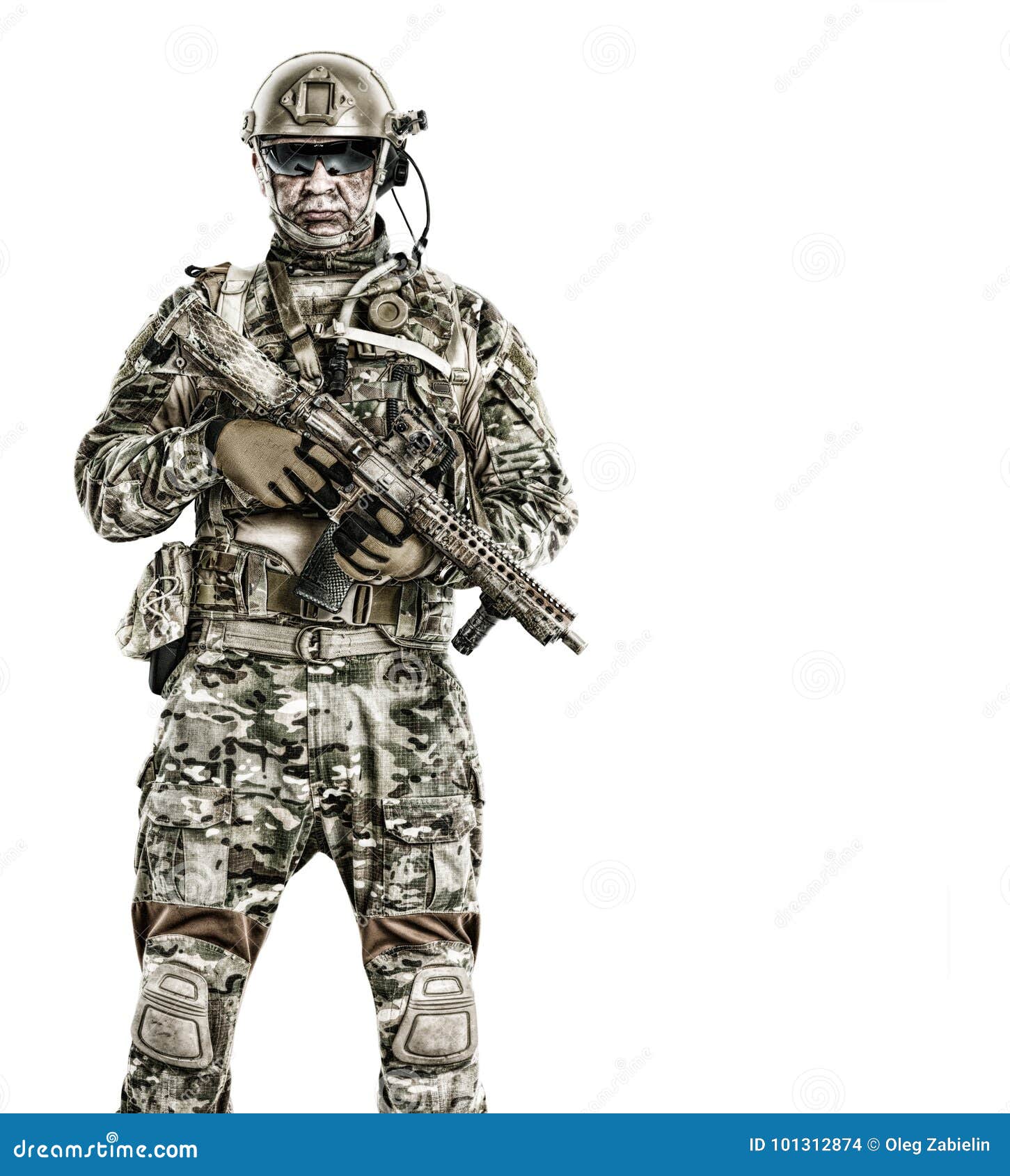 Special Forces Operator stock photo. Image of male, rifle - 101312874