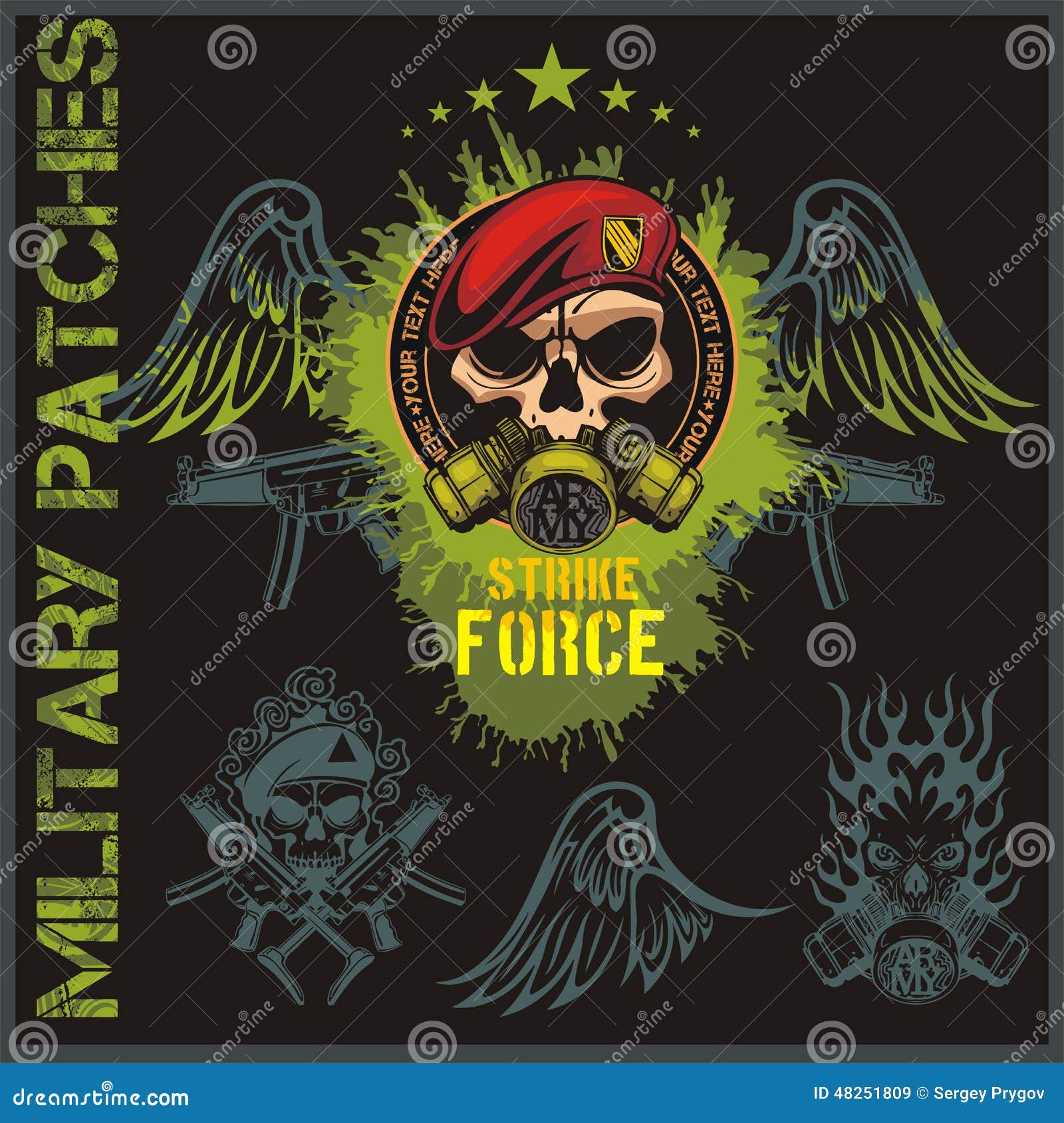 Special Ops Patch Set Vector Illustration | CartoonDealer.com #41371118