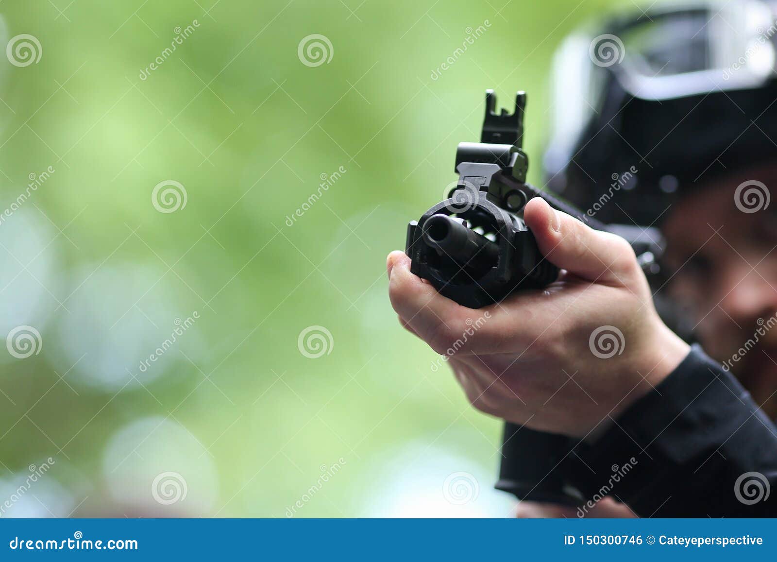 Special Forces Soldier Aiming a Tactical Rifle Stock Photo - Image of ...