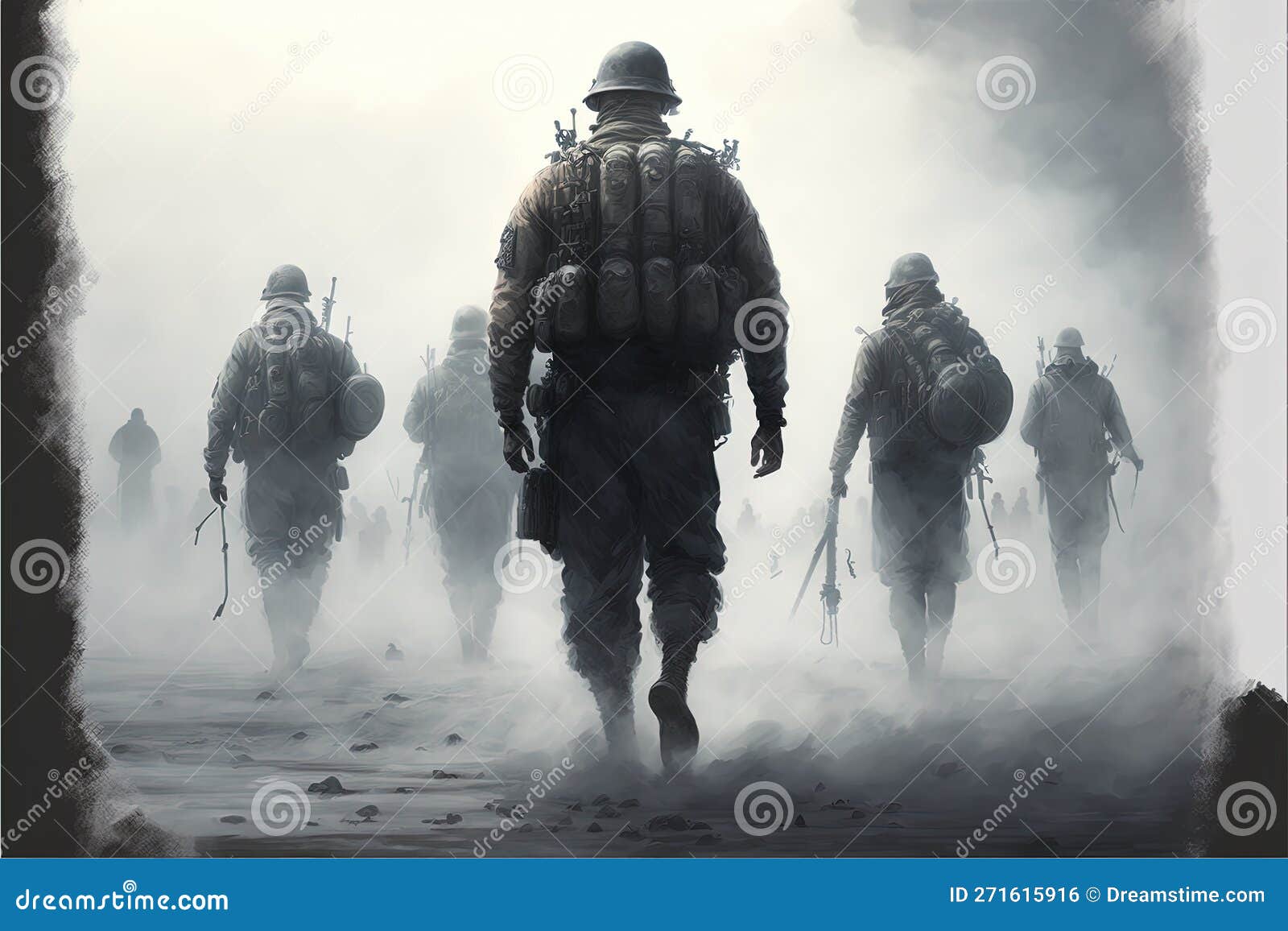 Special Forces Soldier, War. Soldiers Ready for War. Generative Ai ...