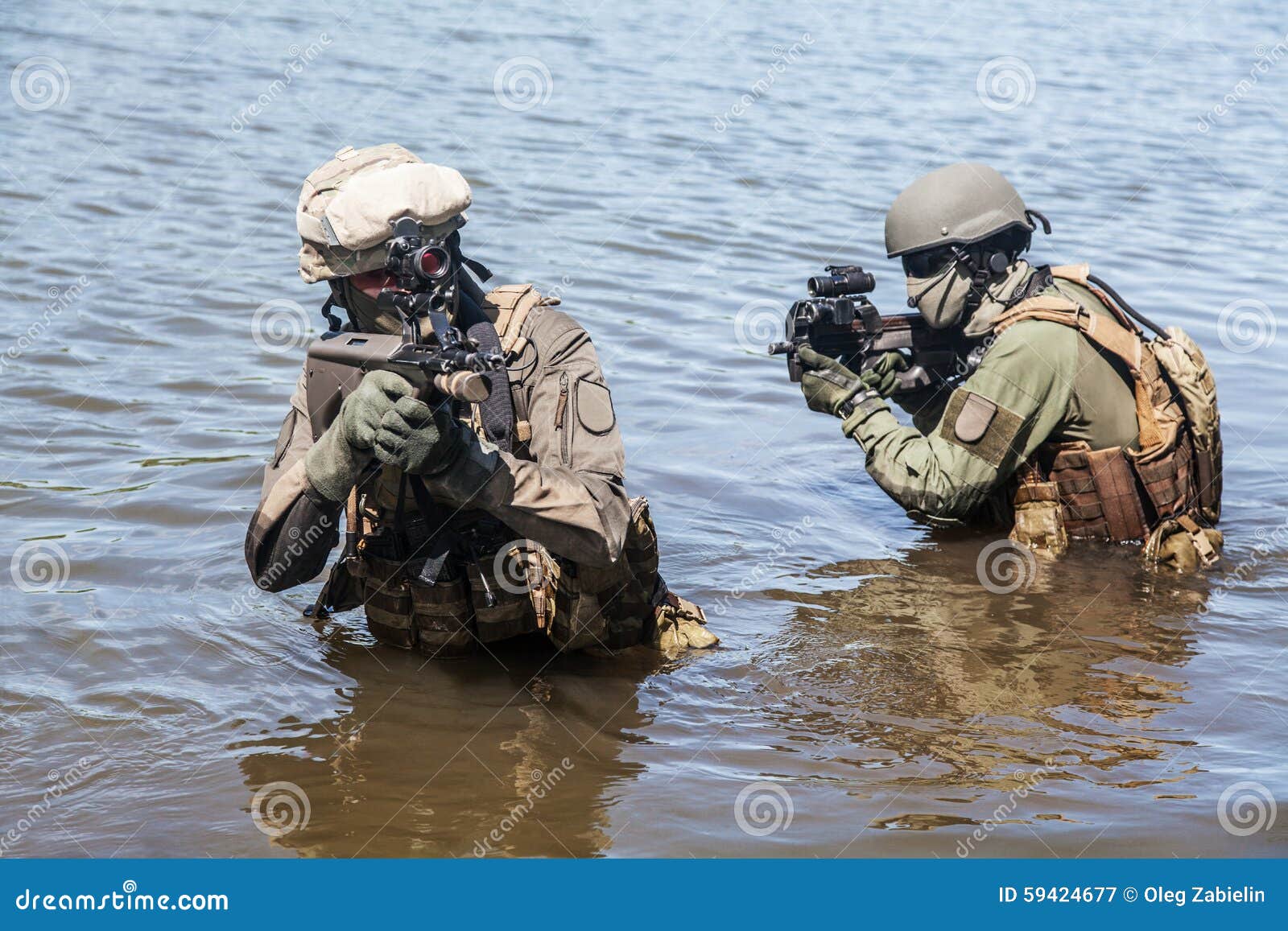 Special Forces in the Water Stock Image - Image of federal, rifle: 59424677