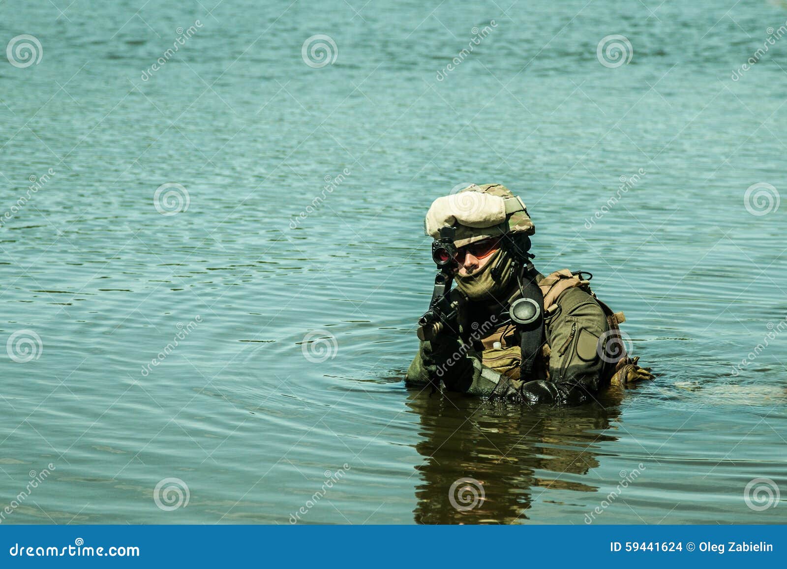 Special Forces in the Water Stock Photo - Image of commando, force ...