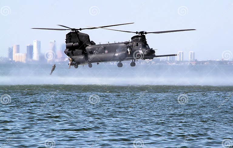 Special Forces Water Jump Training Stock Image - Image of tampa ...