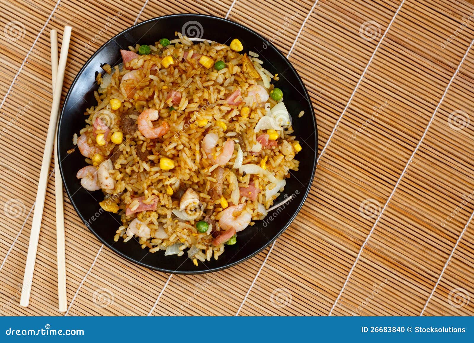 Special fried rice stock photo. Image of meal, rice, seafood - 26683840