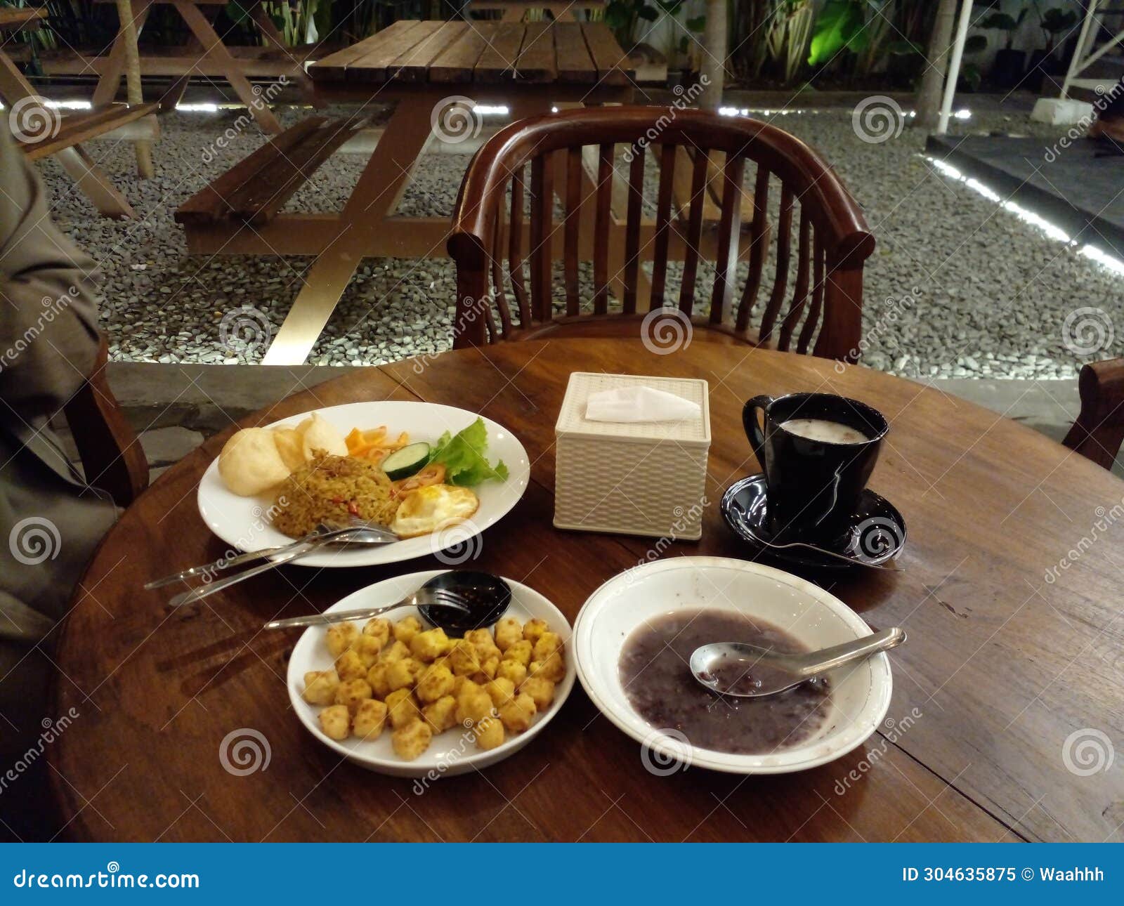 Special Fried Rice at Night Stock Image - Image of tableware, brunch ...