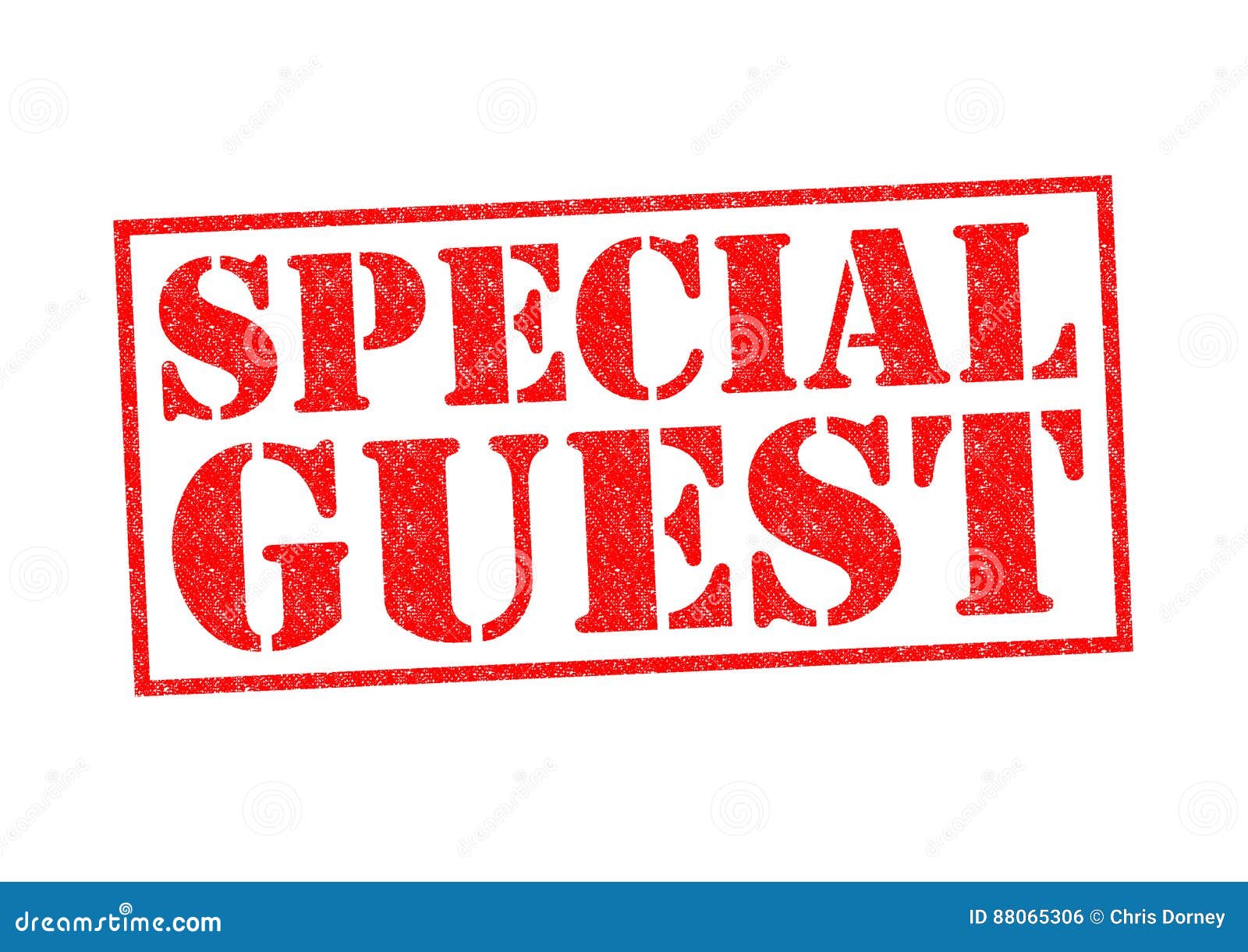 Special Guest Rubber Stamp Cartoon Vector | CartoonDealer.com #87550133