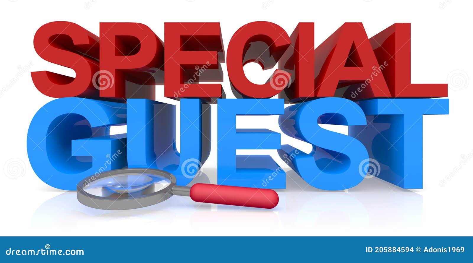 Special guest on white stock illustration. Illustration of stamp ...