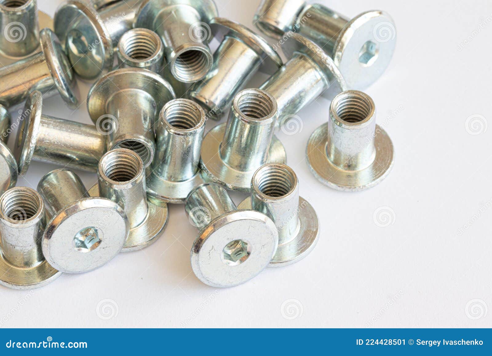 Decorative nuts. stock image. Image of background, plumbing - 224428501
