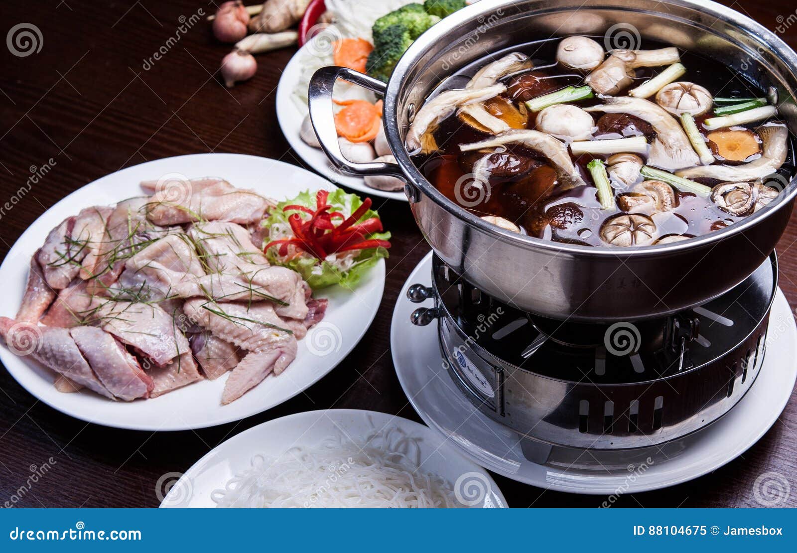 Special Hot Pot of Chicken in China Stock Image - Image of potato ...