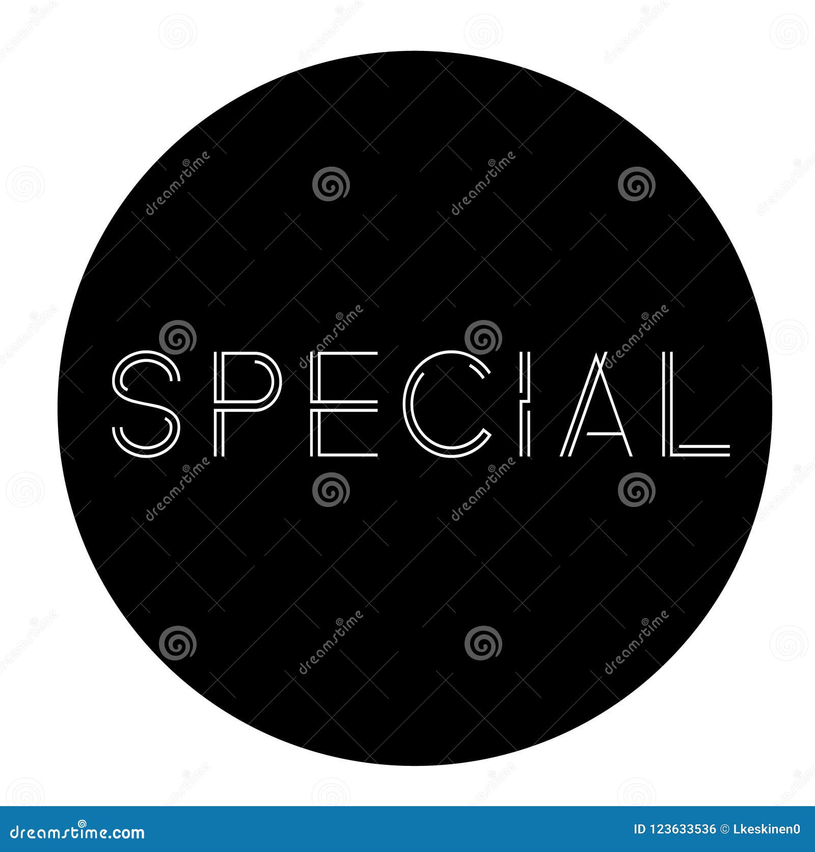 Special label on white stock vector. Illustration of service - 123633536