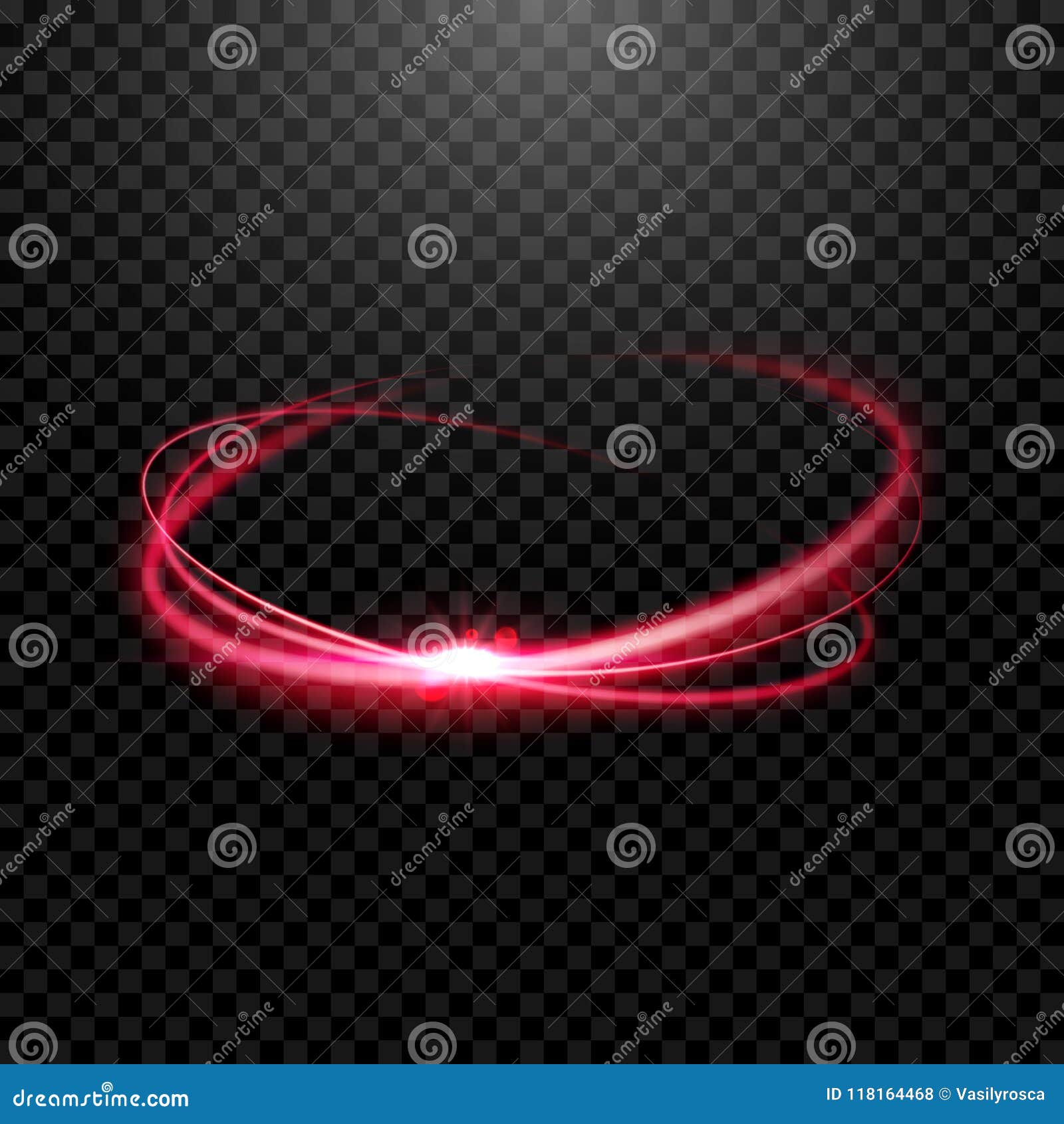 Special Light Effect Isolated on Transparent. Light Glowing Effect on ...