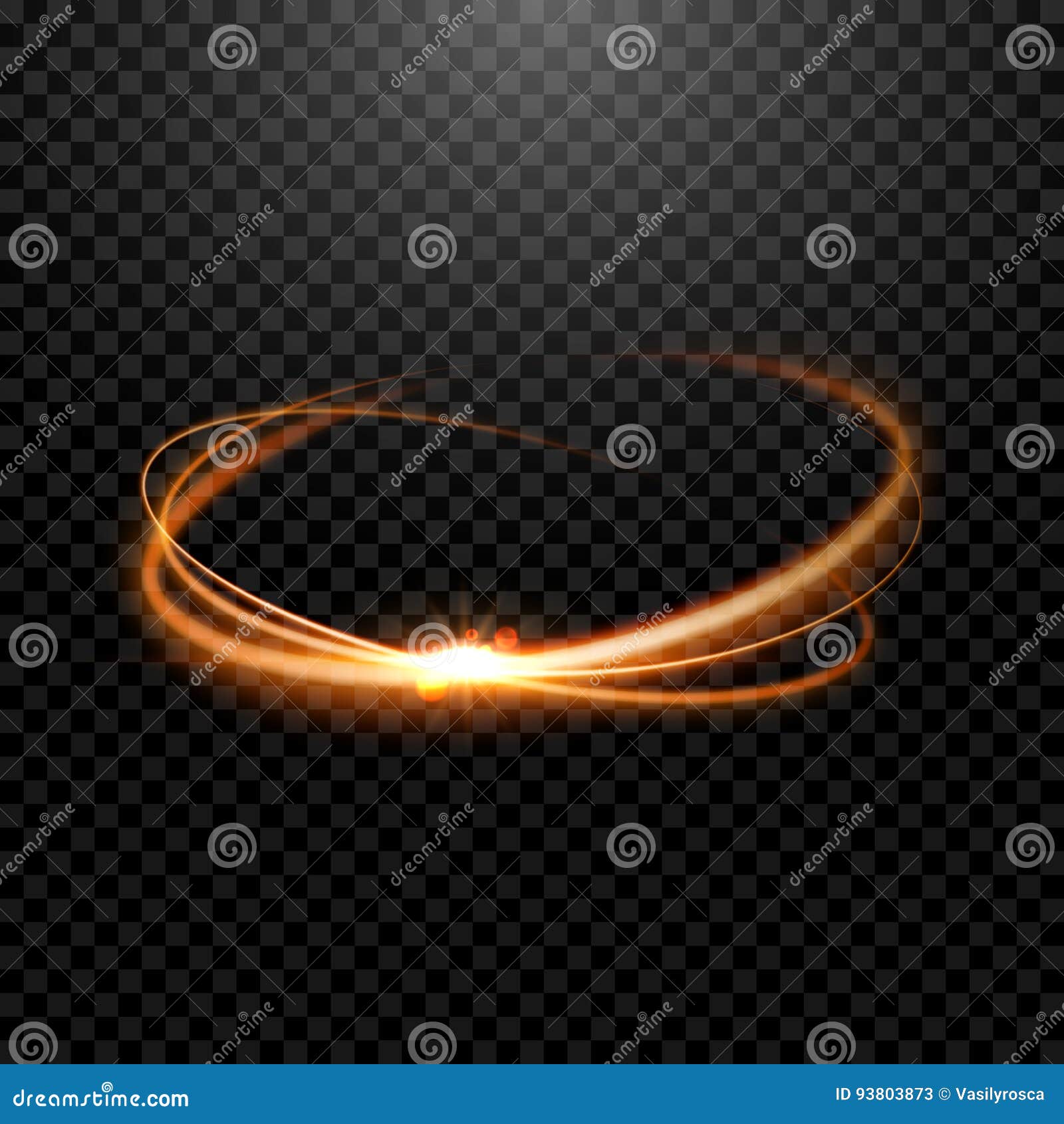 Special Light Effect on Transparent. Light Glowing Effect on Dark Stock ...