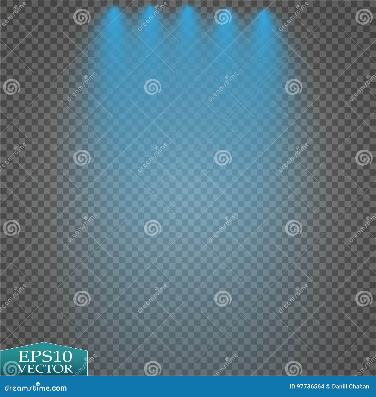 Special Light Effects. Realistic Vector Bright Projectors for Scene ...