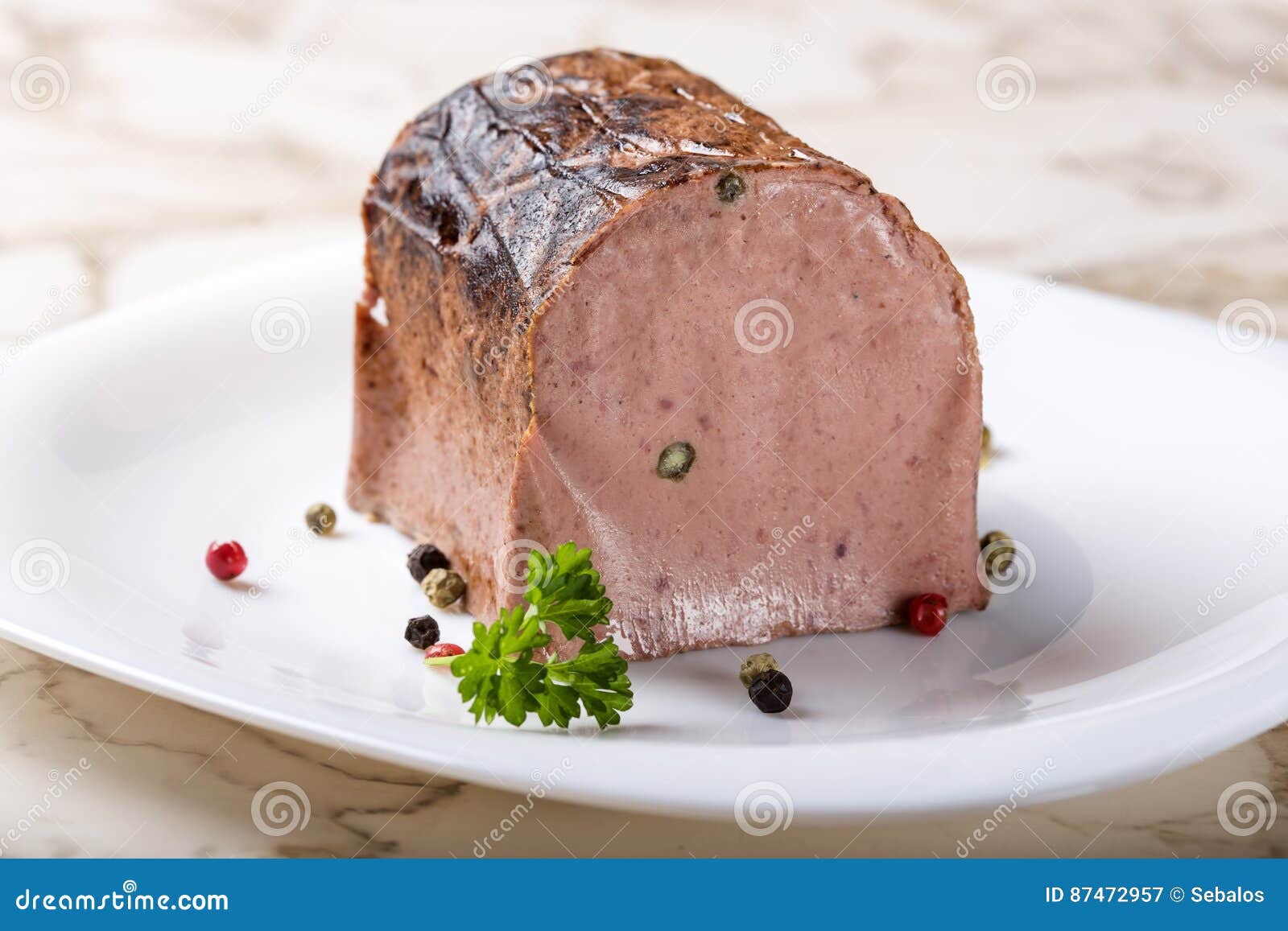 Special Liver Pate Made from Different Types of Meat with Pepper Stock ...