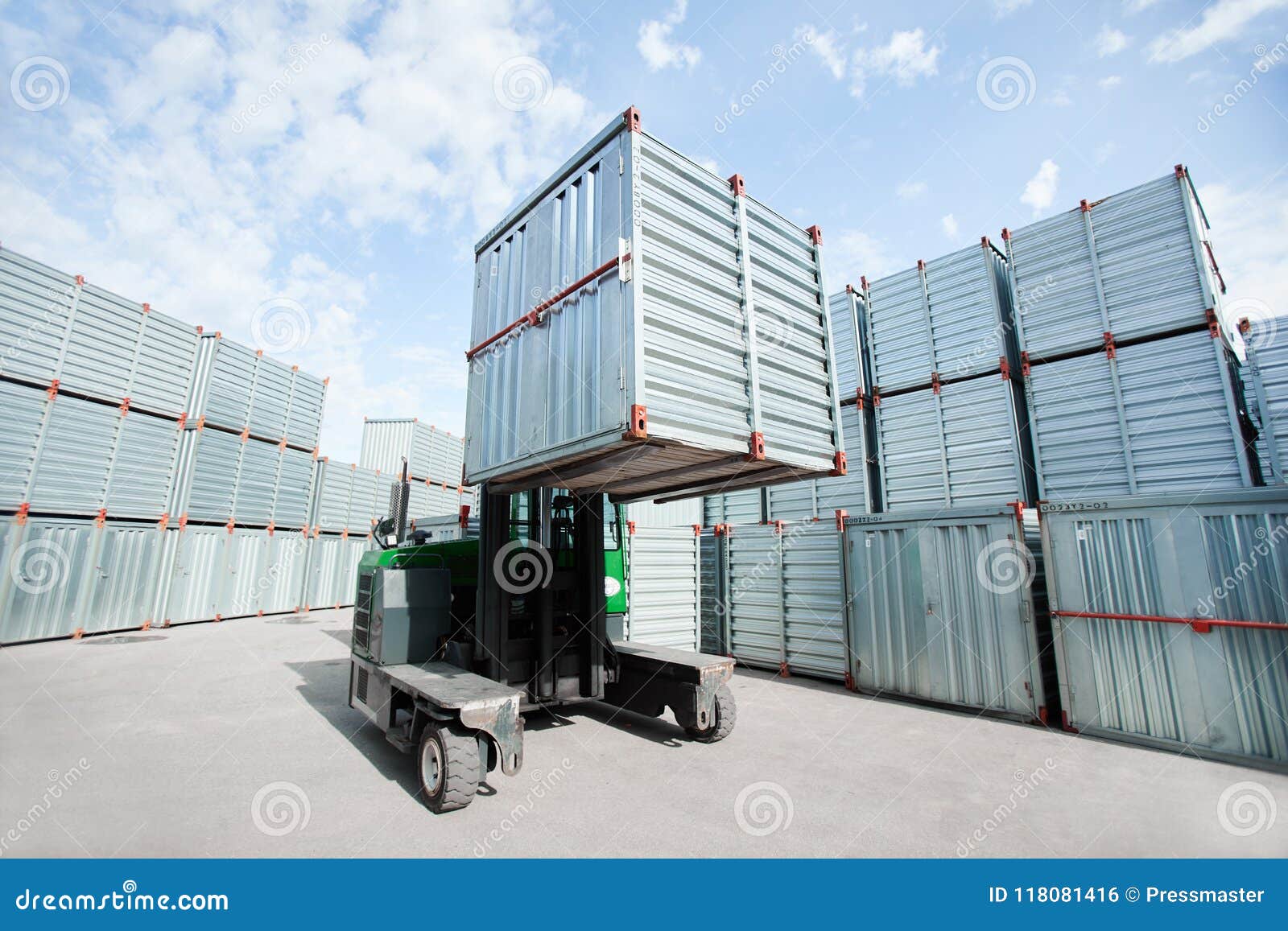 Container loading stock photo. Image of stack, storehouse - 118081416