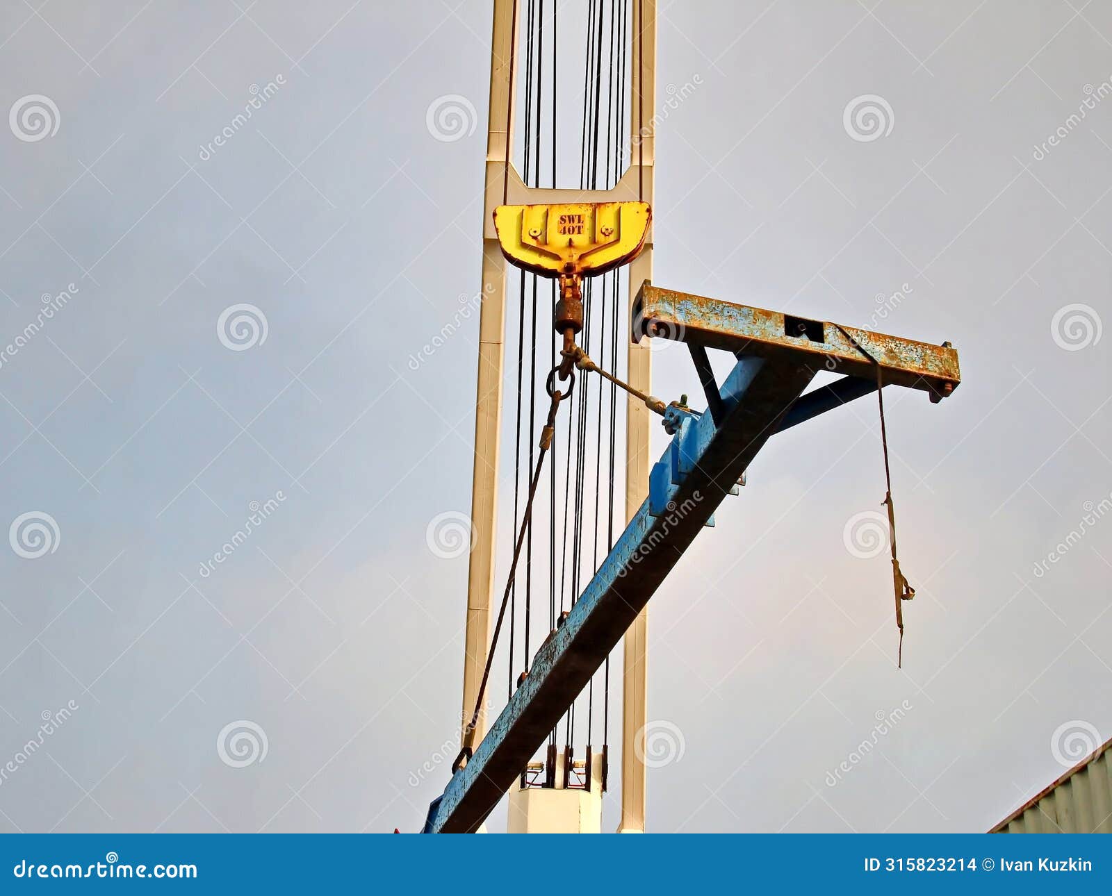 Special Machines - a Heavy Forklift with a Special Attachment Used for ...