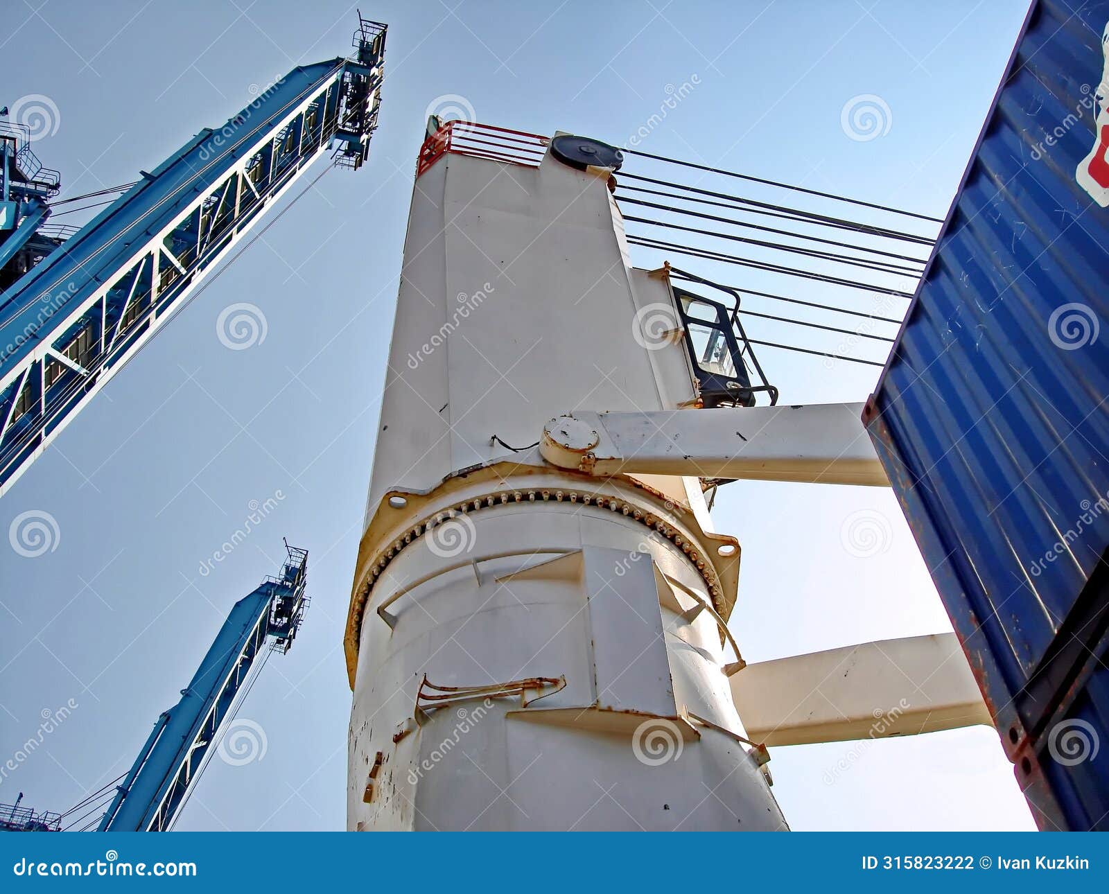 Special Machines - a Heavy Forklift with a Special Attachment Used for ...