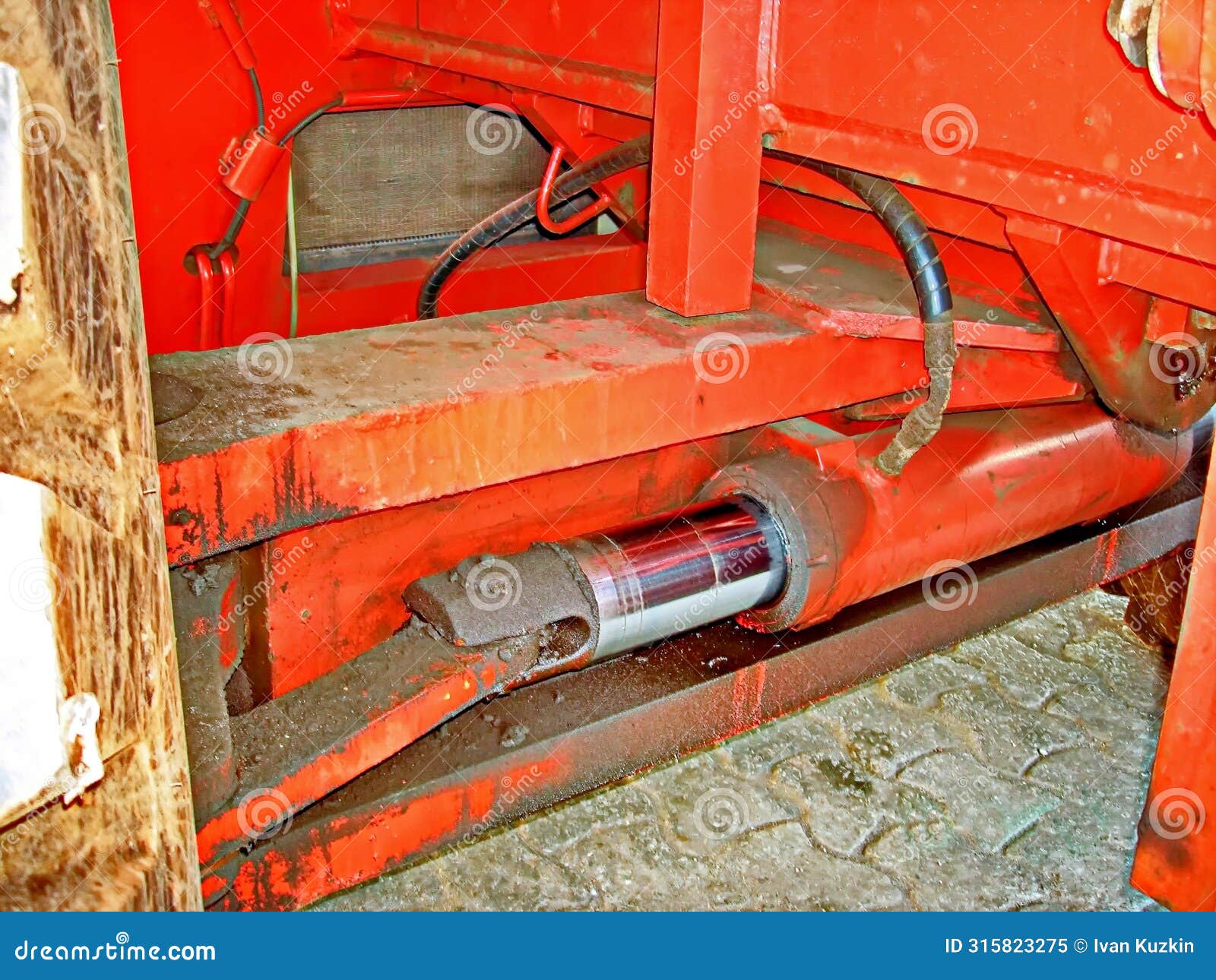 Special Machines - a Heavy Forklift with a Special Attachment Used for ...