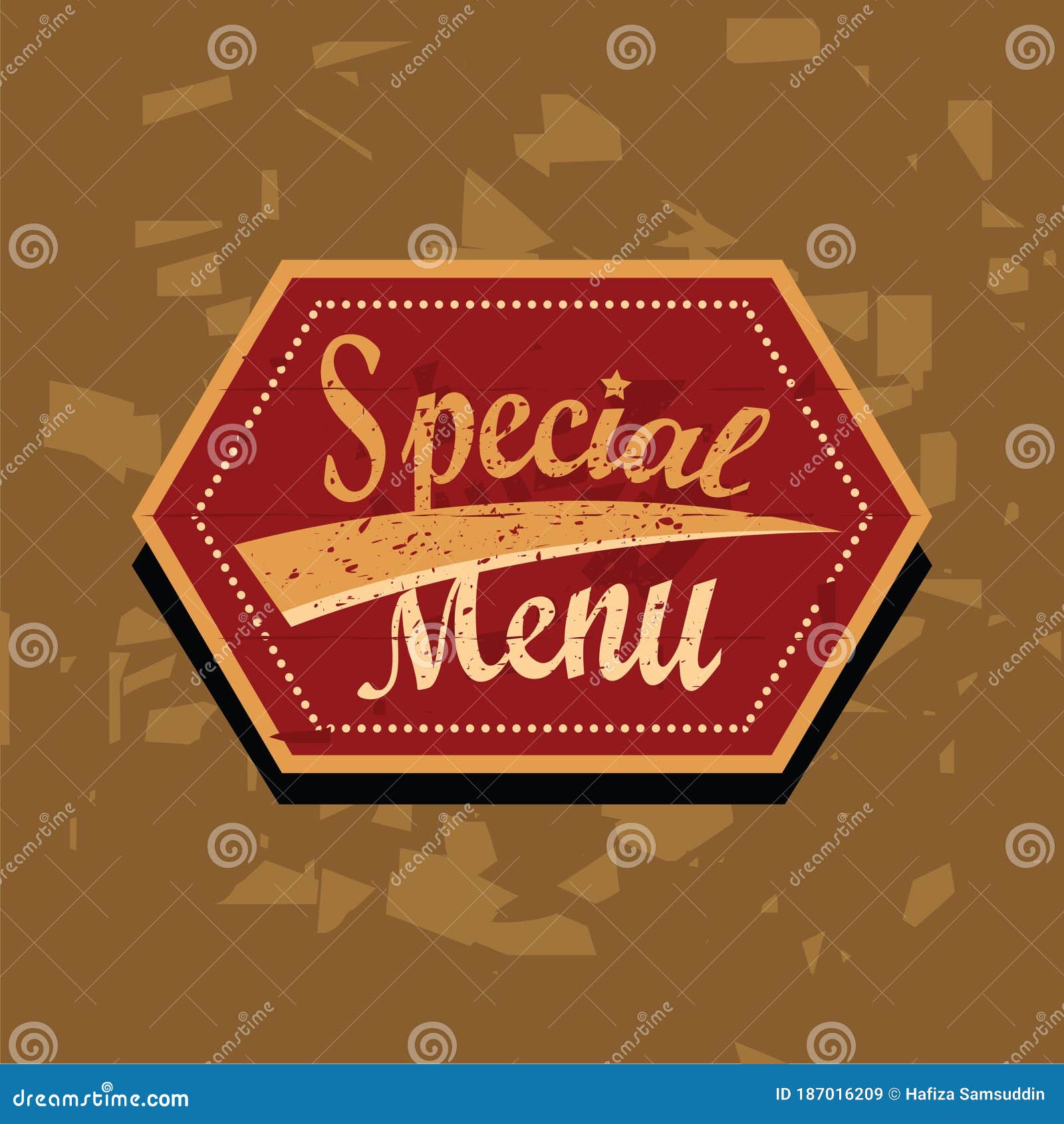 Special Menu Label. Vector Illustration Decorative Design Stock Vector ...