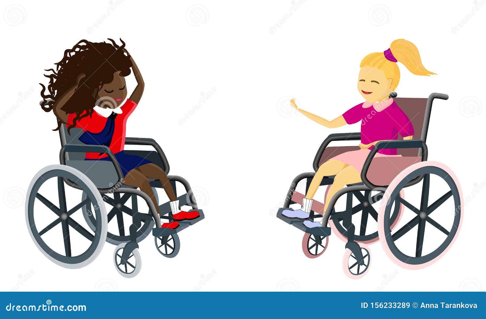 The Special Needs of Children with Disabilities. Vector Illustration ...