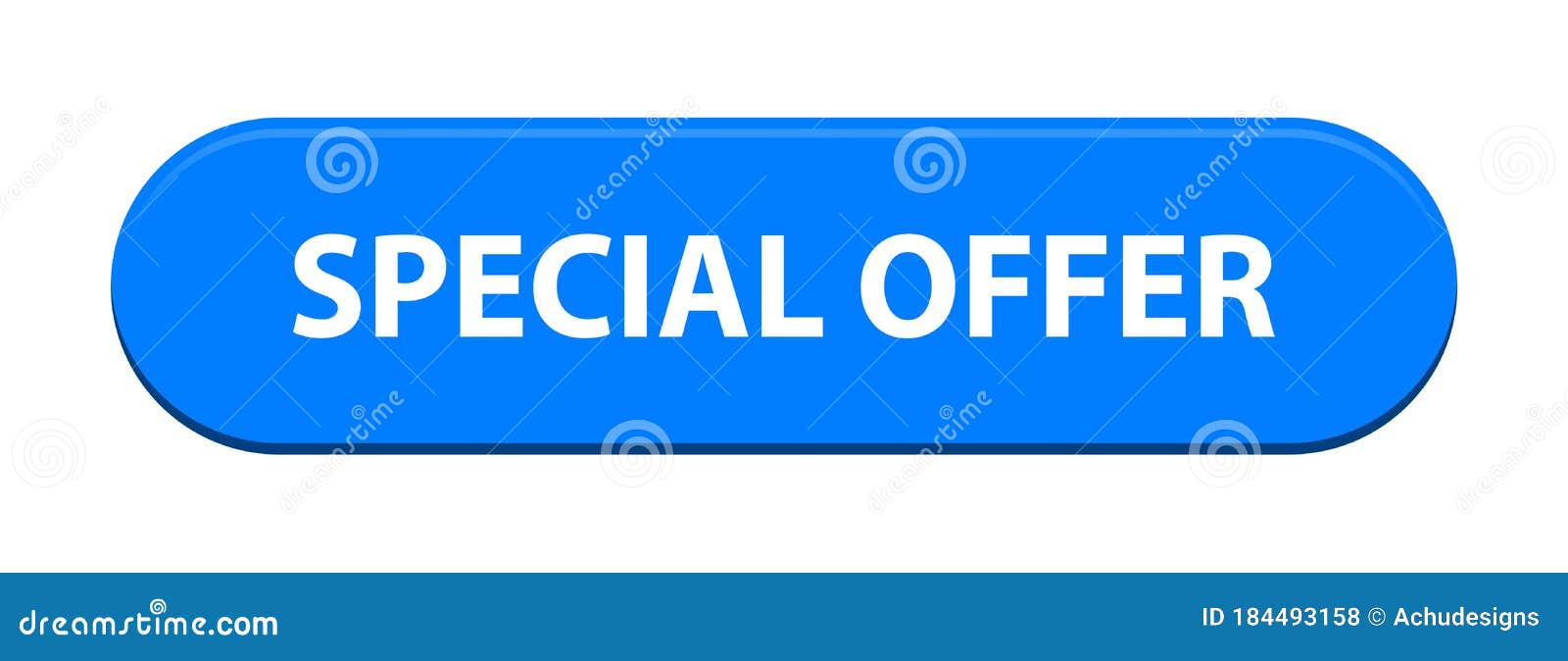 Special offer button stock vector. Illustration of icon - 184493158