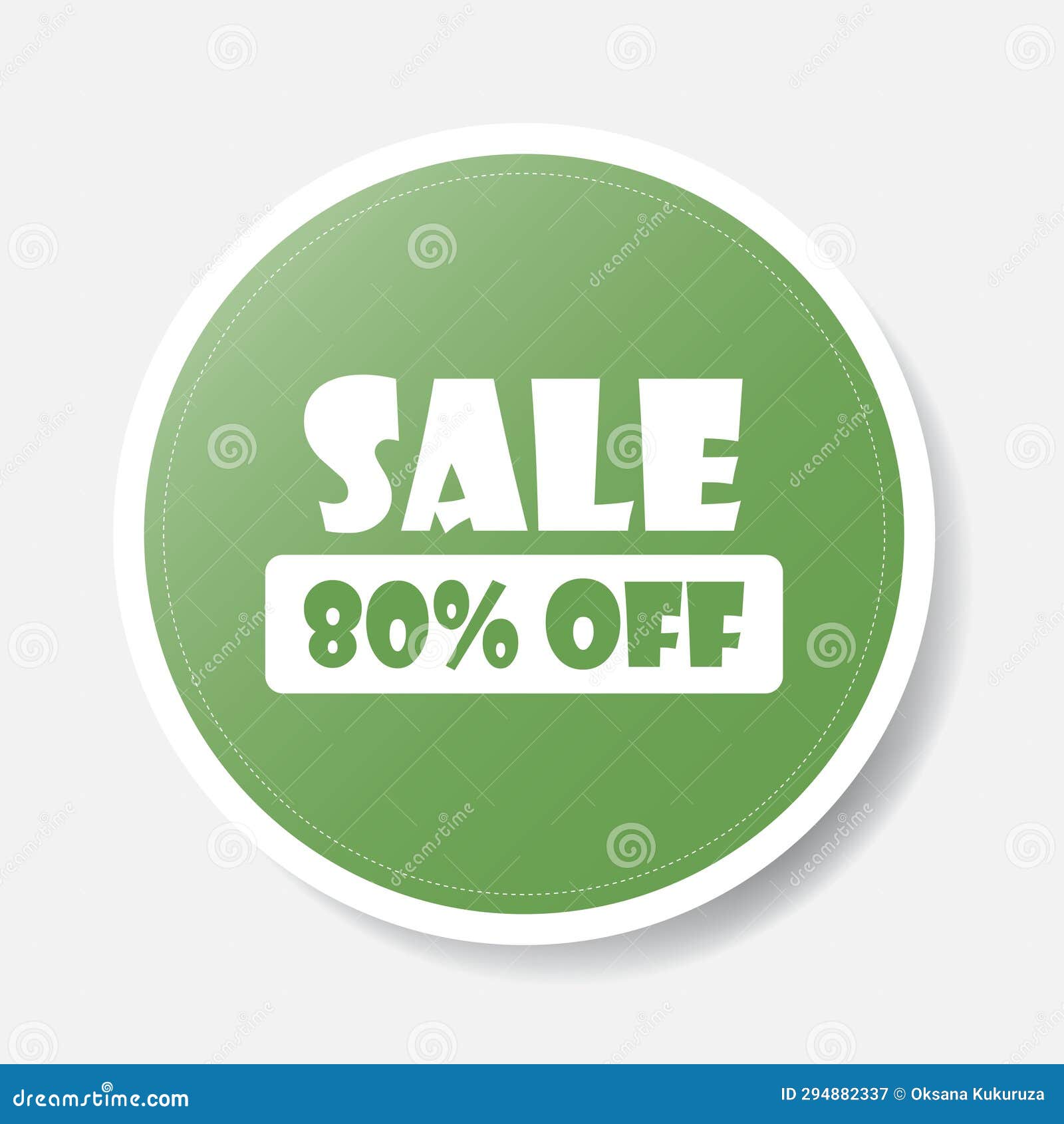 Special Offer Banner. Green Circle. Vector Illustration. Stock Vector ...