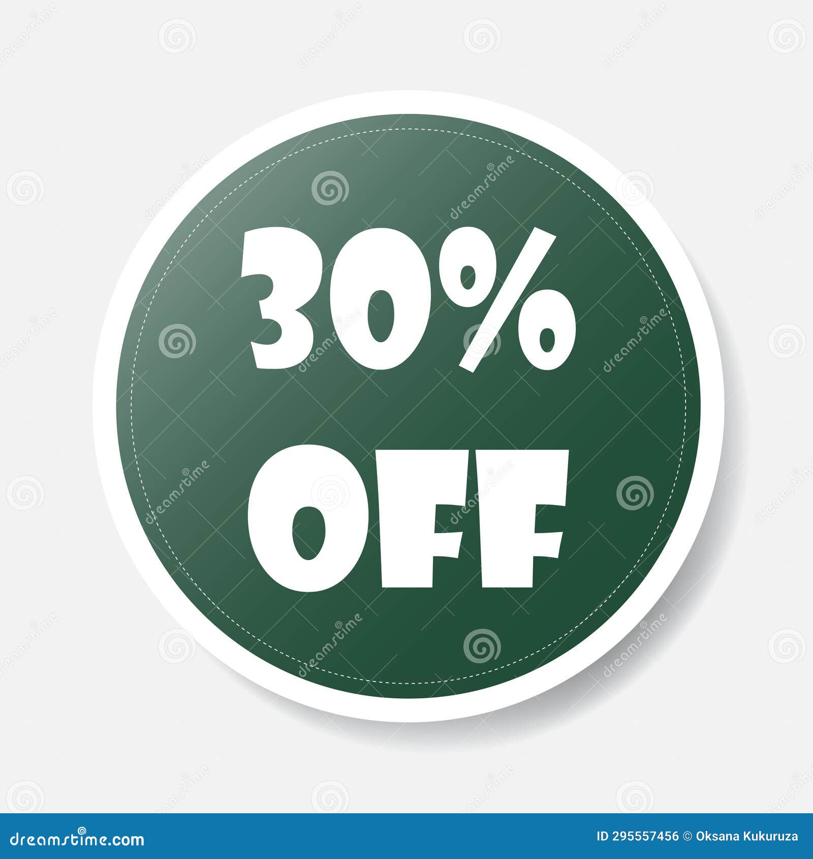 Special Offer Banner. Green Circle. Vector Illustration. Stock Vector ...