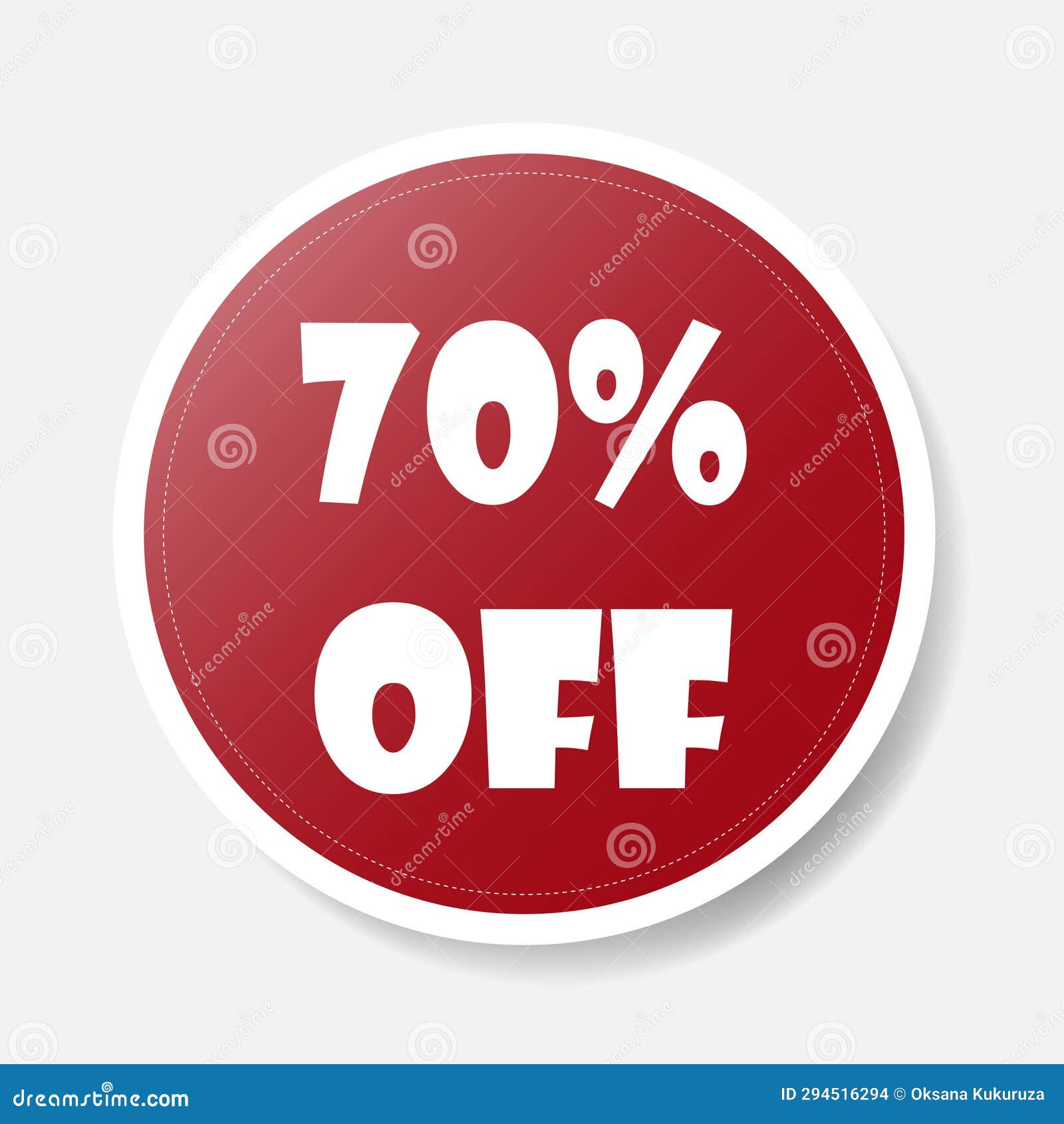 Special Offer Banner. Red Circle. Vector Illustration. Stock Vector ...